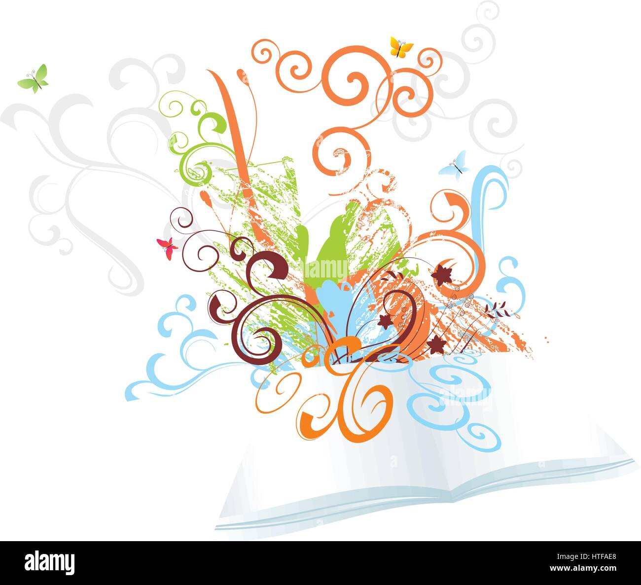 vector book abstract with curves Stock Vector Image & Art - Alamy