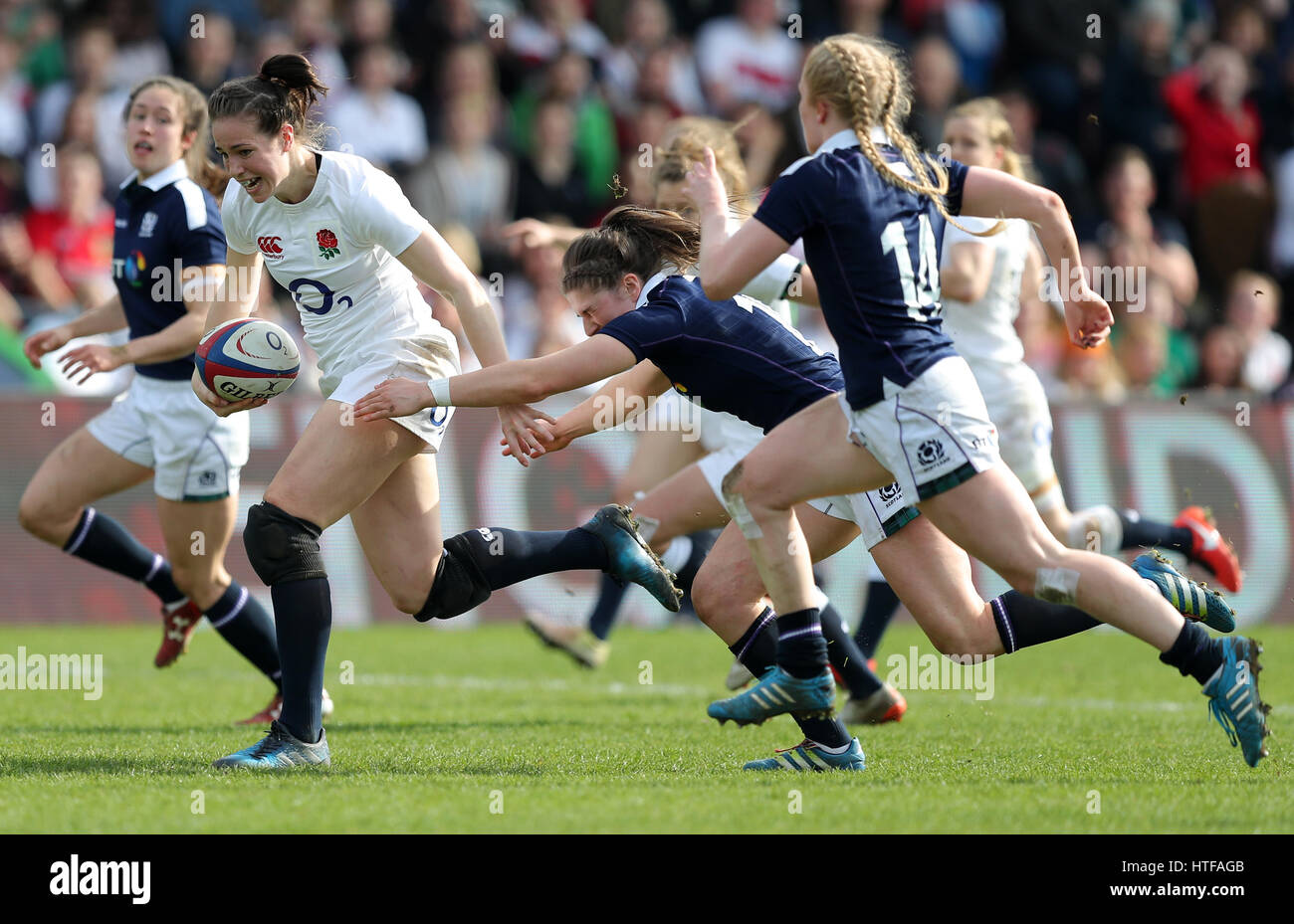 England womens emily scarratt gets away hi-res stock photography and ...
