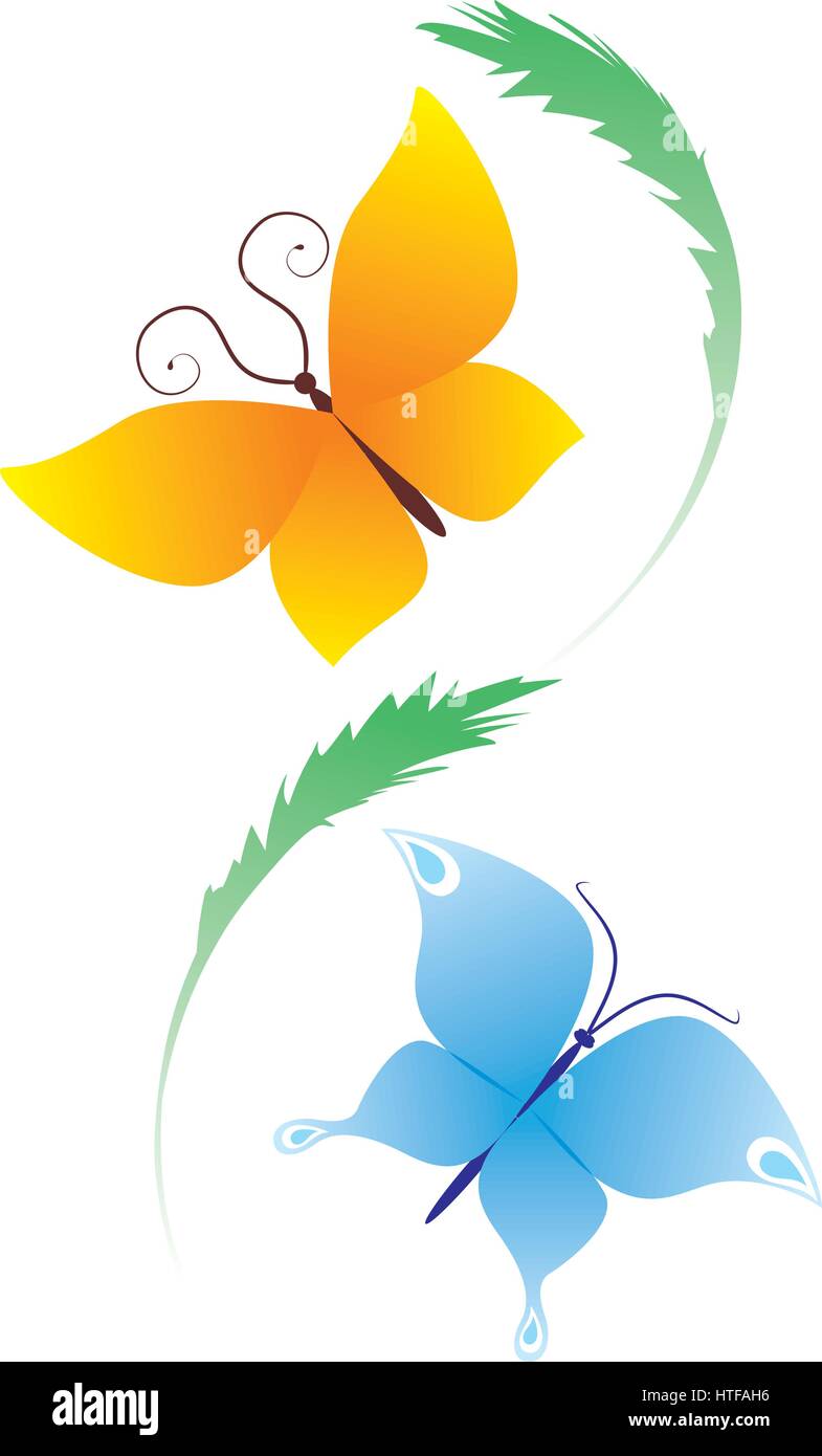 vector colorful butterflies Stock Vector Image & Art - Alamy