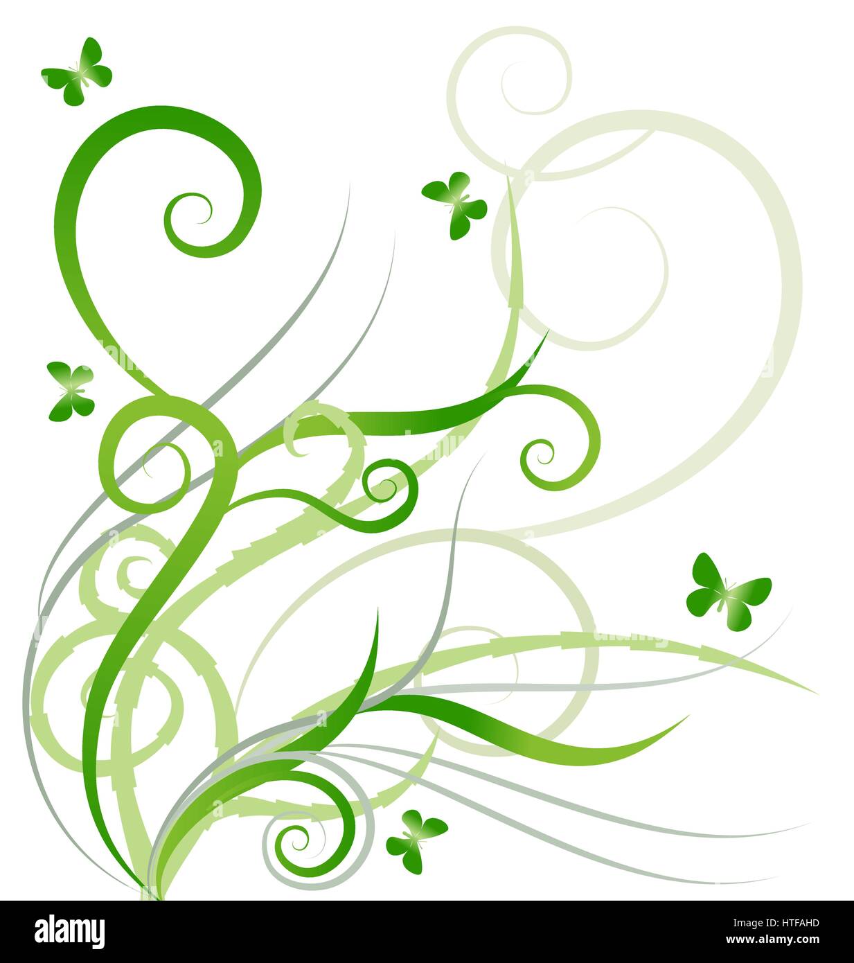 Flowing green grass Cut Out Stock Images & Pictures - Alamy