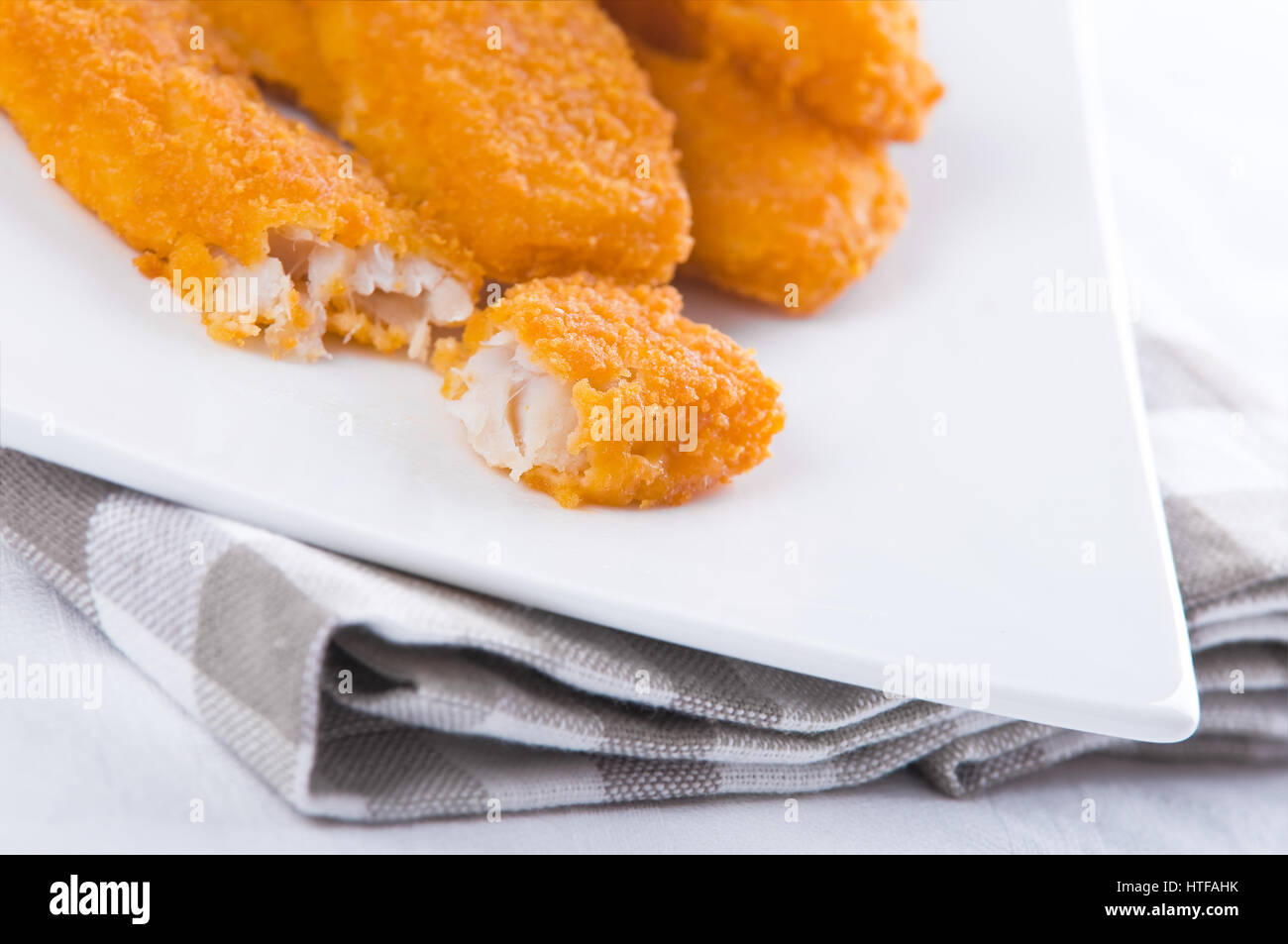 Fried fish sticks Stock Photo - Alamy