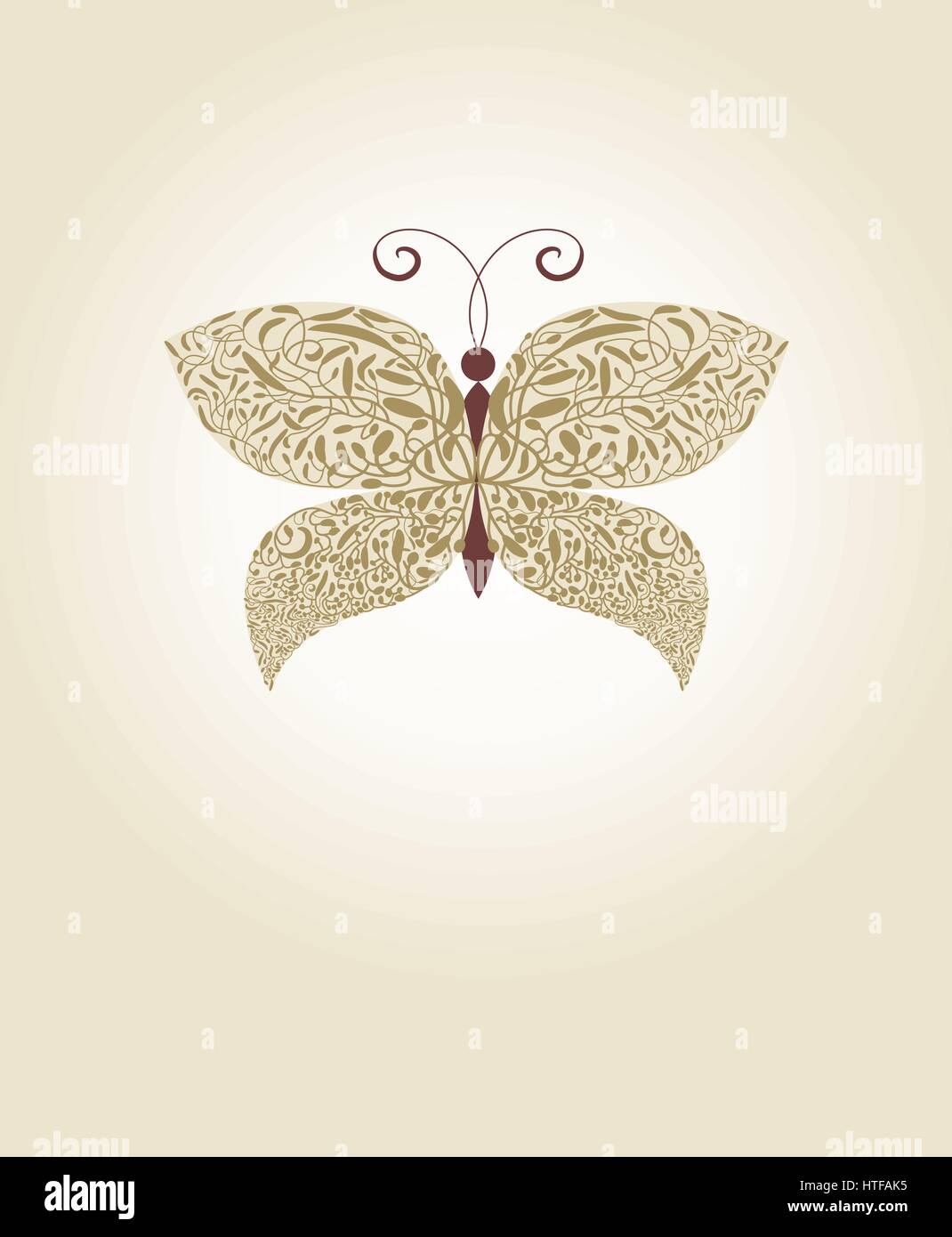 ornate gold vector butterfly Stock Vector Image & Art - Alamy