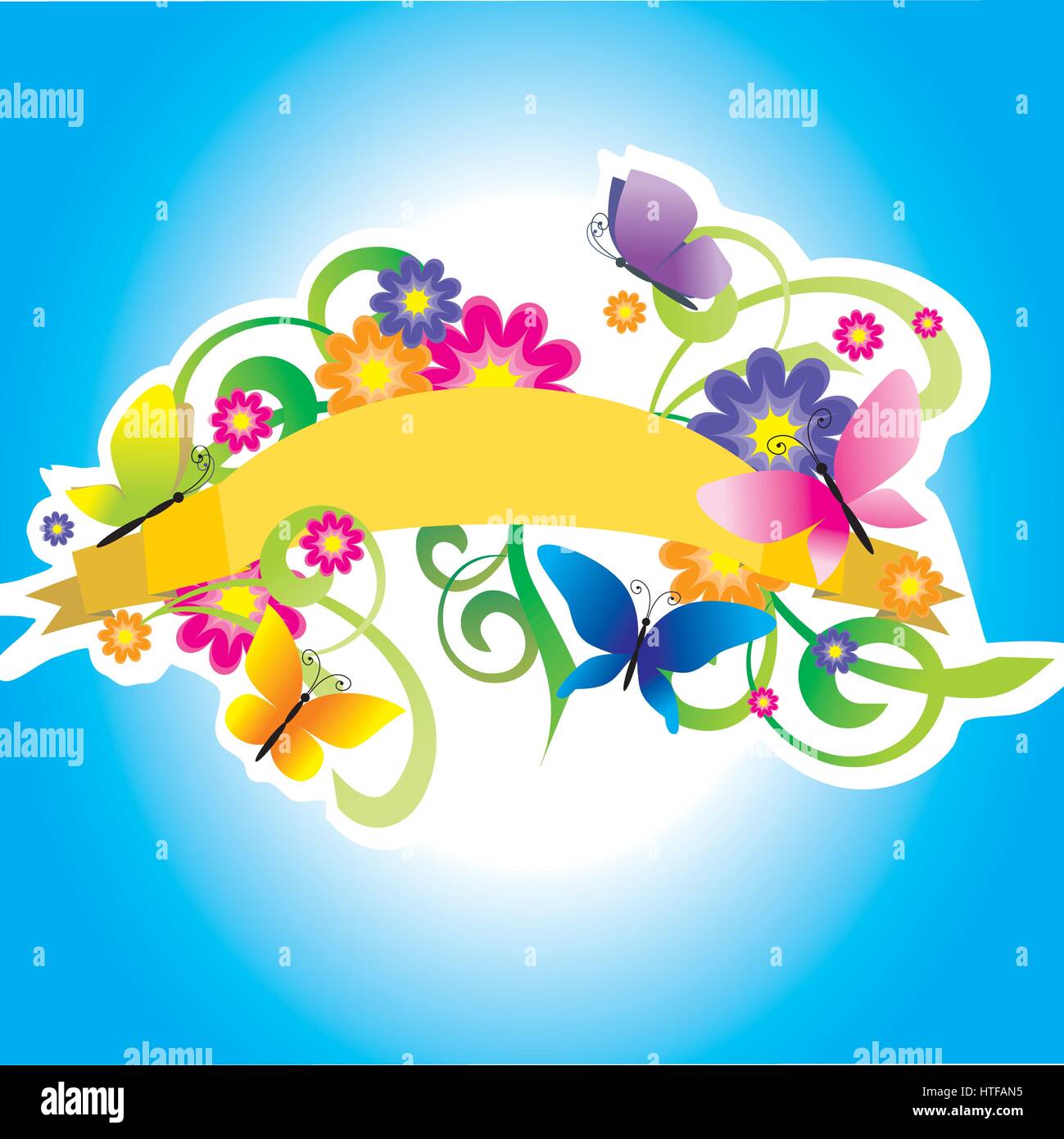 summer sky scroll Stock Vector Image & Art - Alamy
