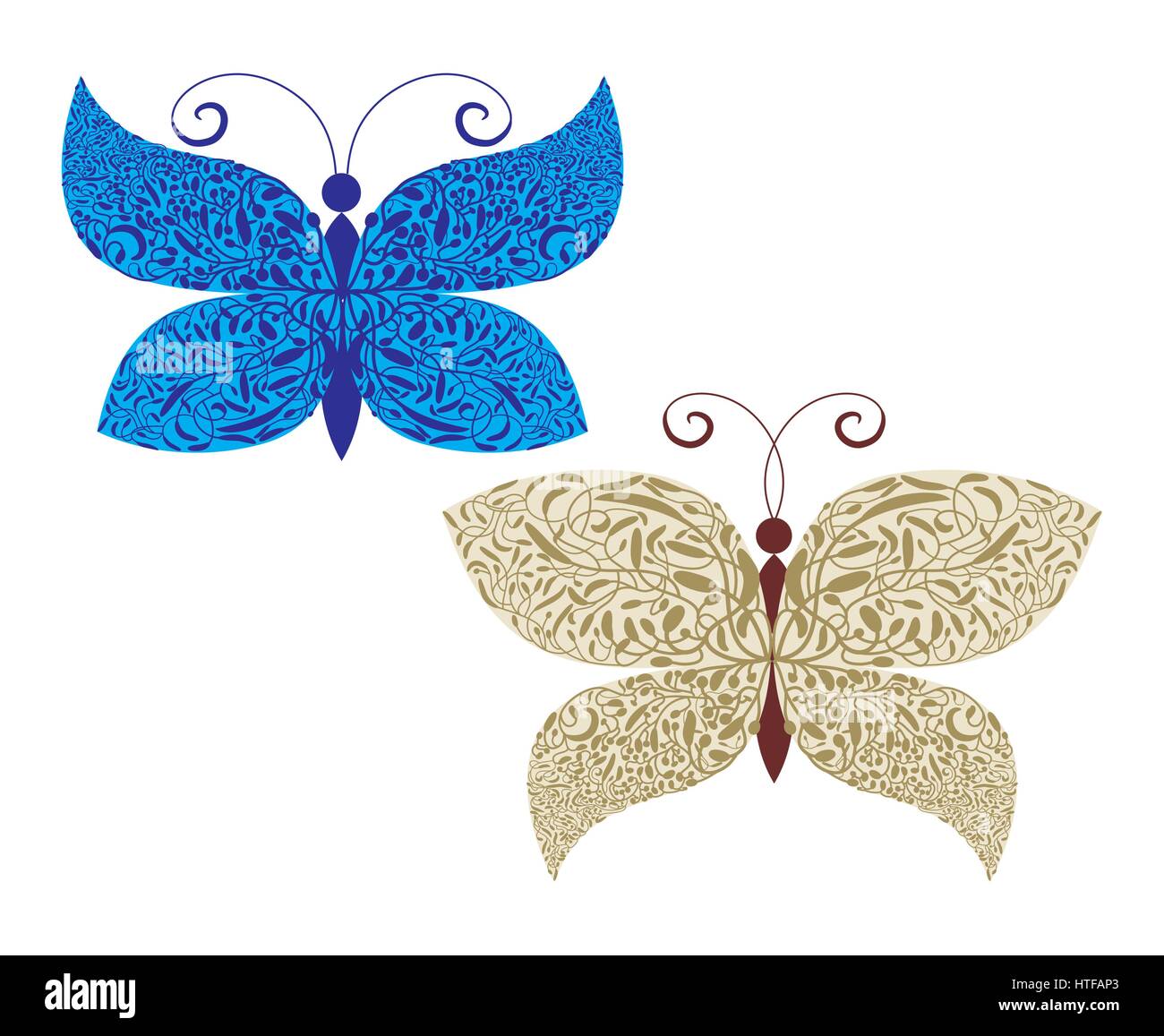 vector butterflies set Stock Vector Image & Art - Alamy