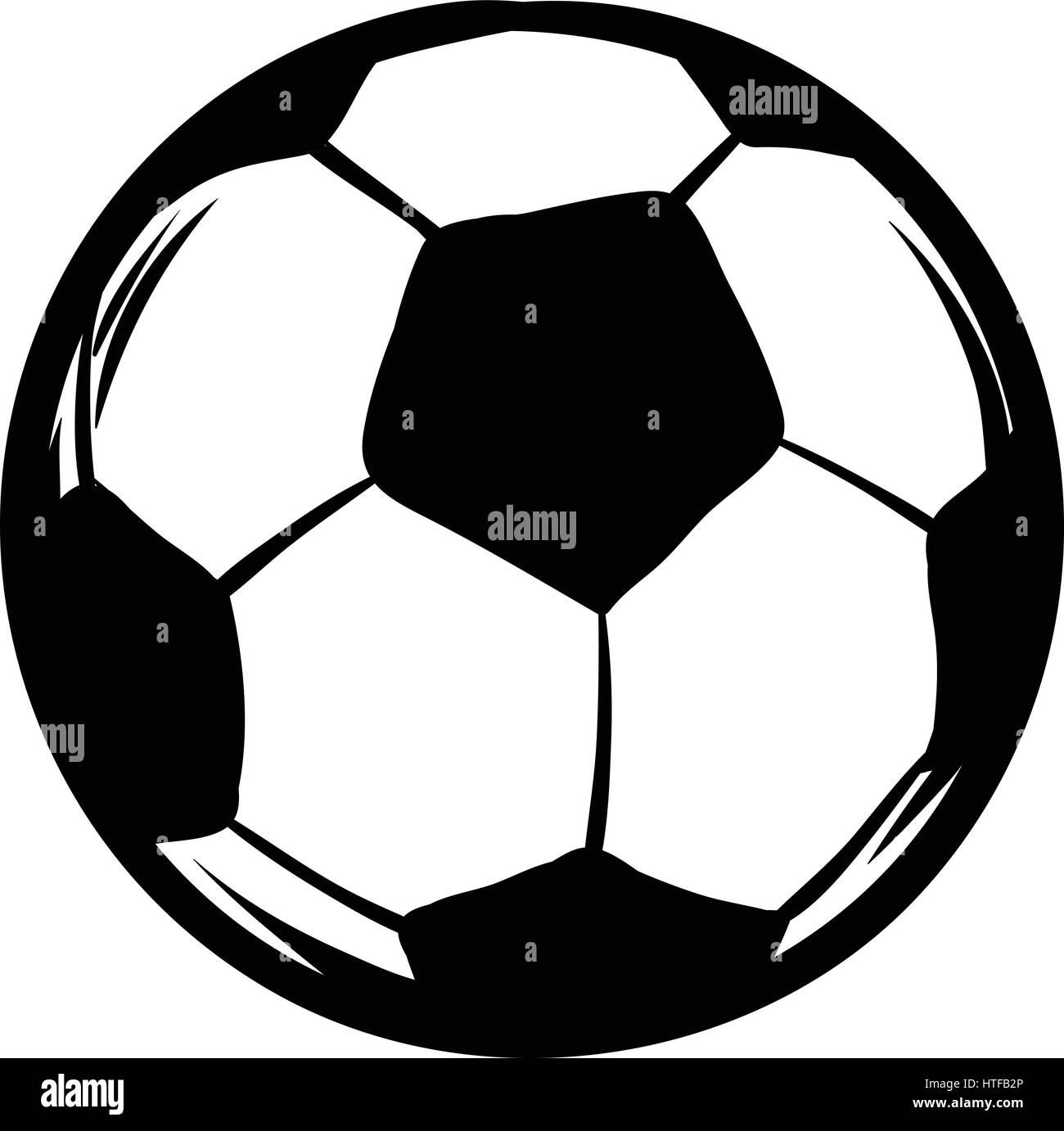 Soccer icon in cartoon style isolated vector illustration Stock Vector ...