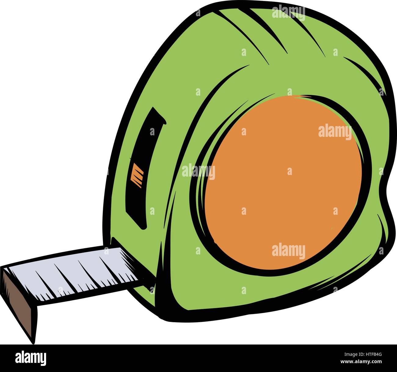 Tape measure icon in cartoon style isolated vector illustration Stock ...