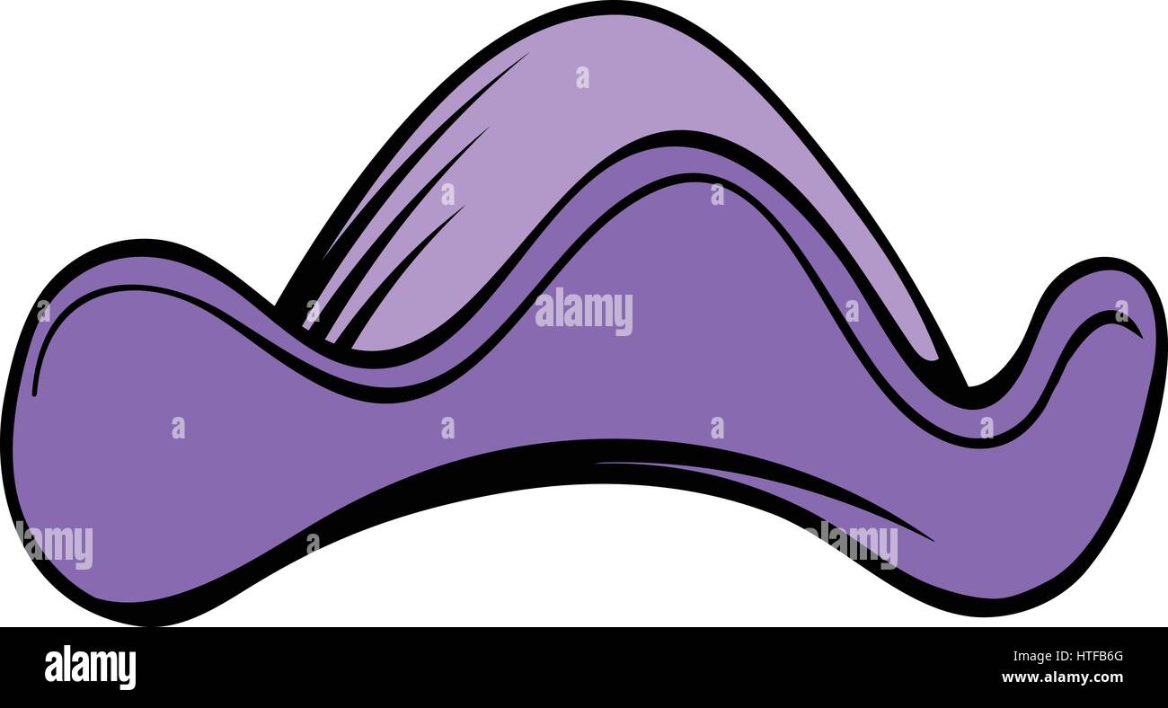 Old hat icon in icon in cartoon style isolated vector illustration ...