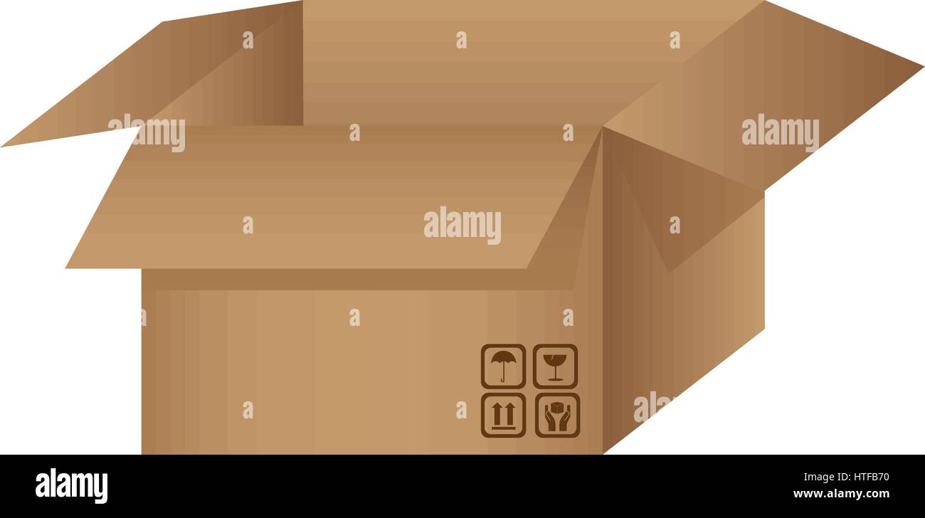 box open with symbols icon Stock Vector Image & Art - Alamy