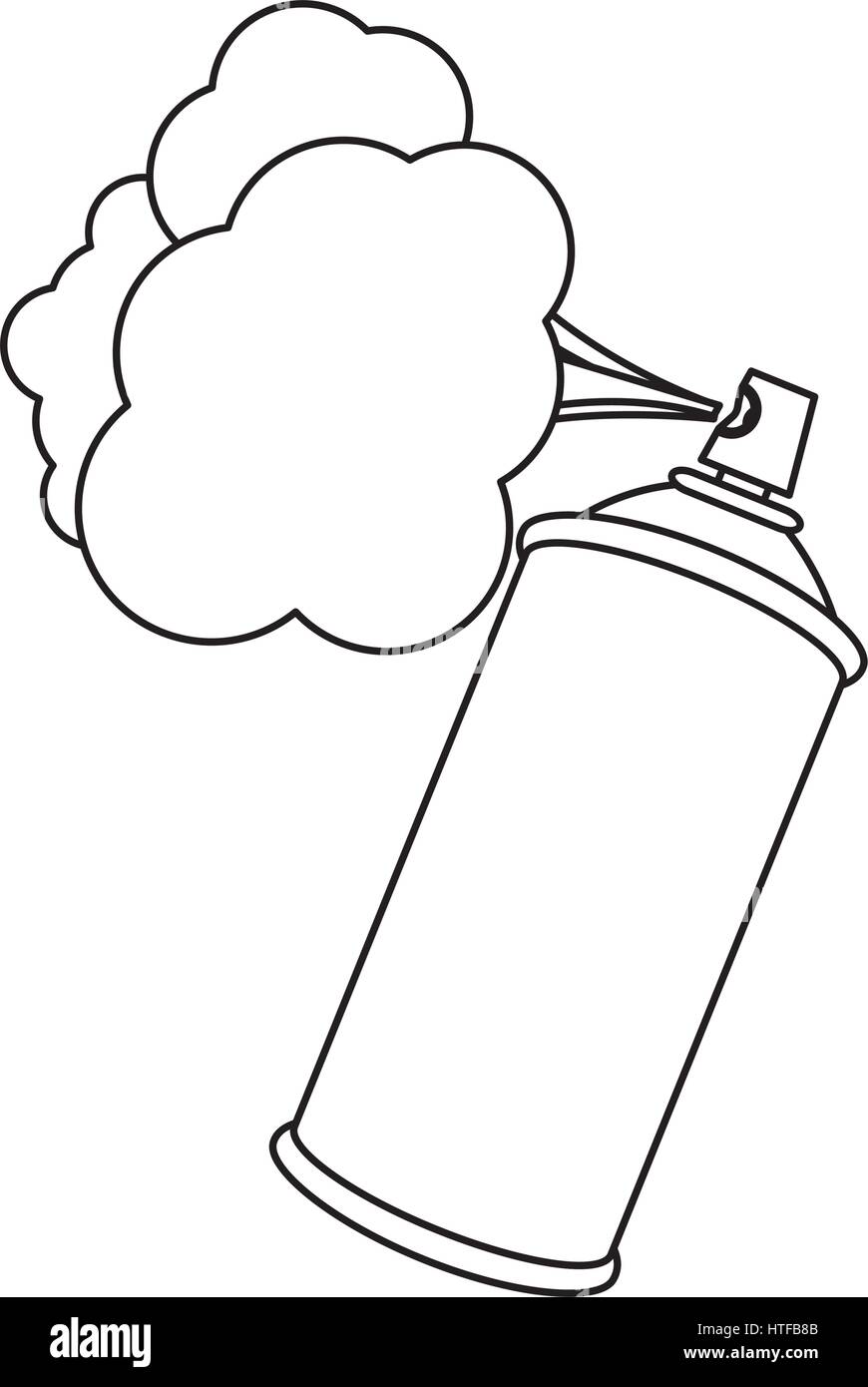 figure aerosol sprays with cloud icon Stock Vector Image & Art - Alamy