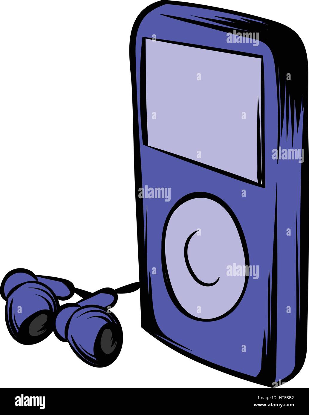 Media player icon in cartoon style isolated vector illustration Stock ...