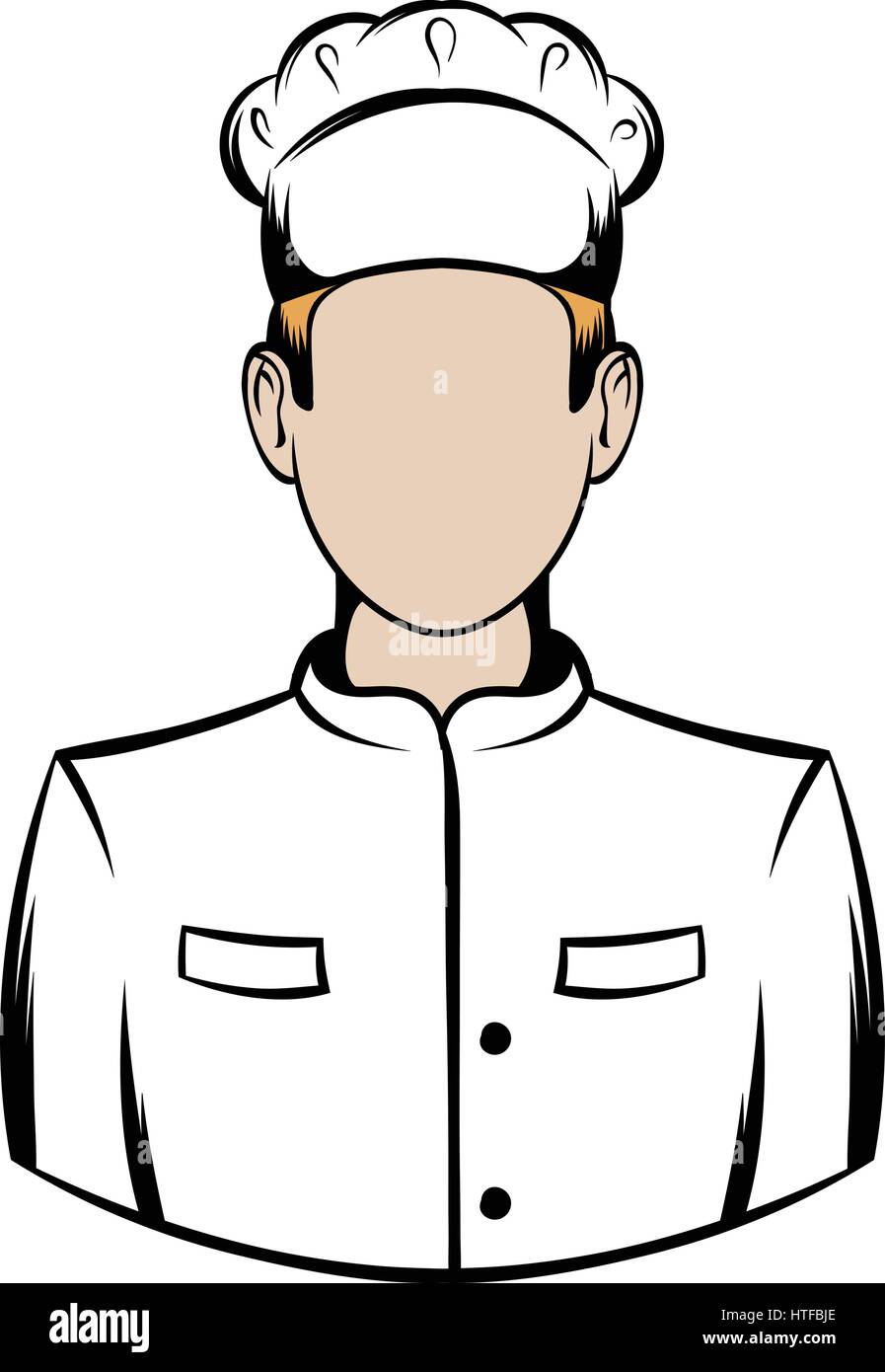 Cook icon in cartoon style isolated vector illustration Stock Vector ...