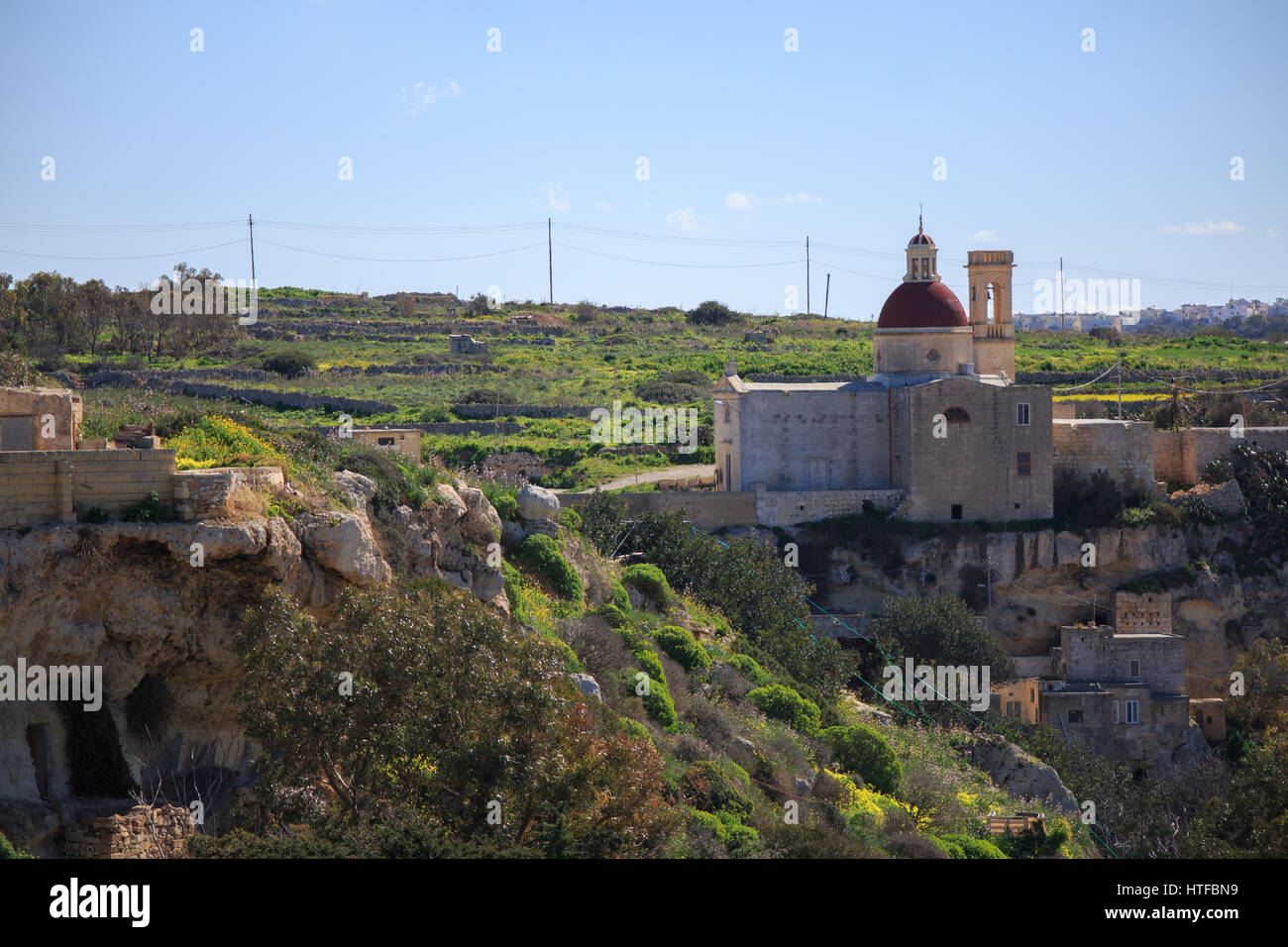 Church of the Nativity of the Virgin Mary Mtahleb Malta Stock Photo - Alamy