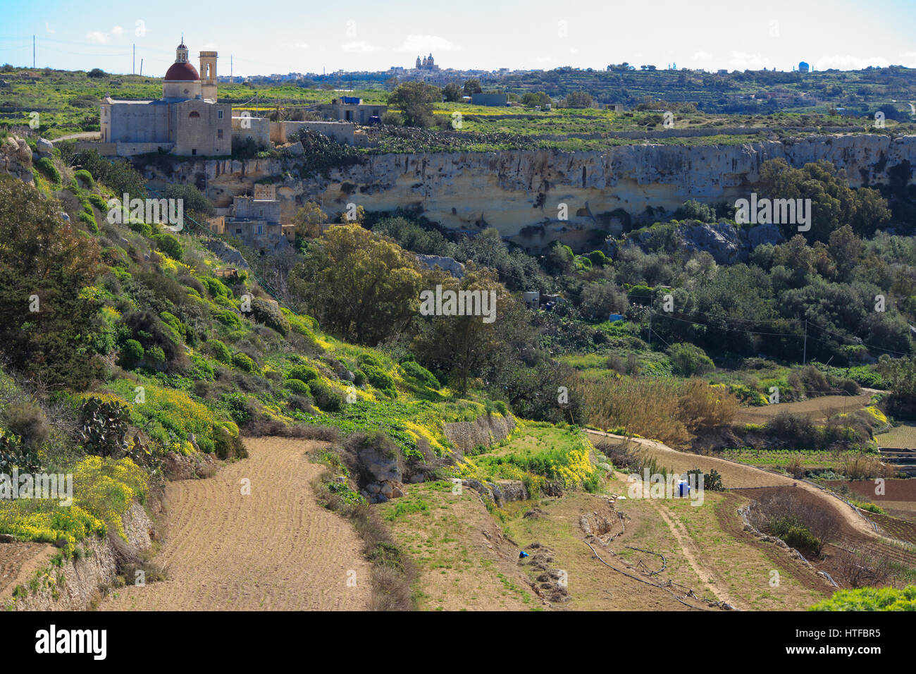 Church of the Nativity of the Virgin Mary Mtahleb Malta Stock Photo - Alamy