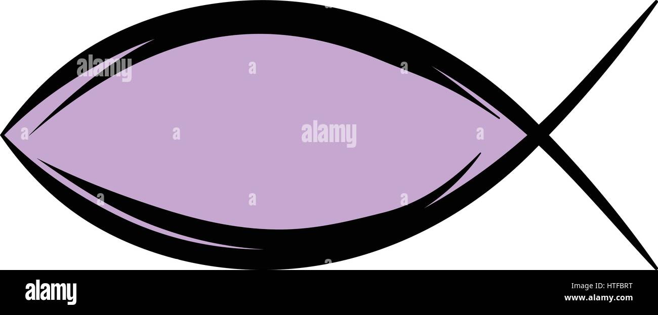 Jesus fish symbol icon cartoon Stock Vector Image & Art - Alamy