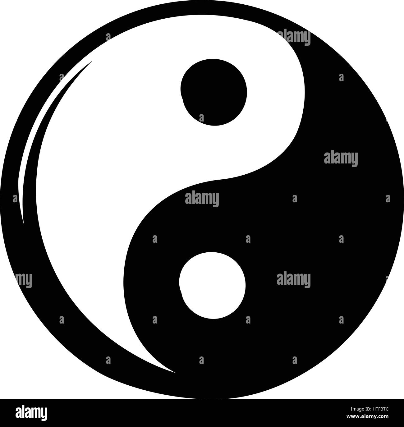 Yin yang icon cartoon Stock Vector Image & Art - Alamy