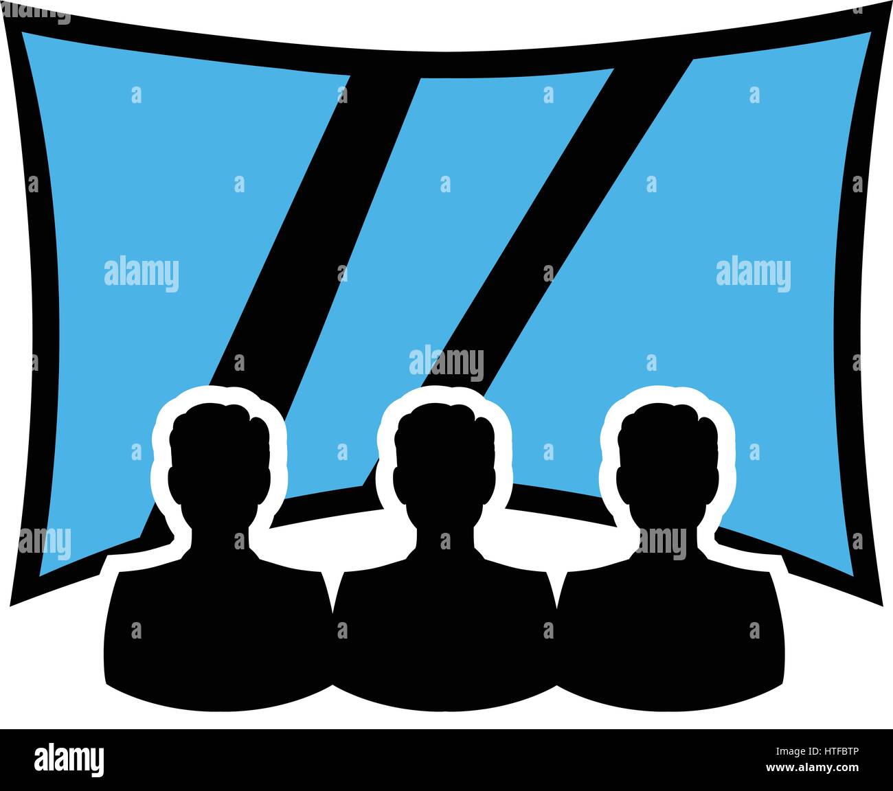 Empty movie theater auditorium Stock Vector Images - Alamy