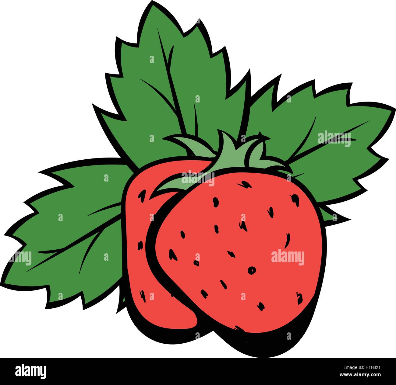Strawberry icon cartoon Stock Vector Image & Art - Alamy