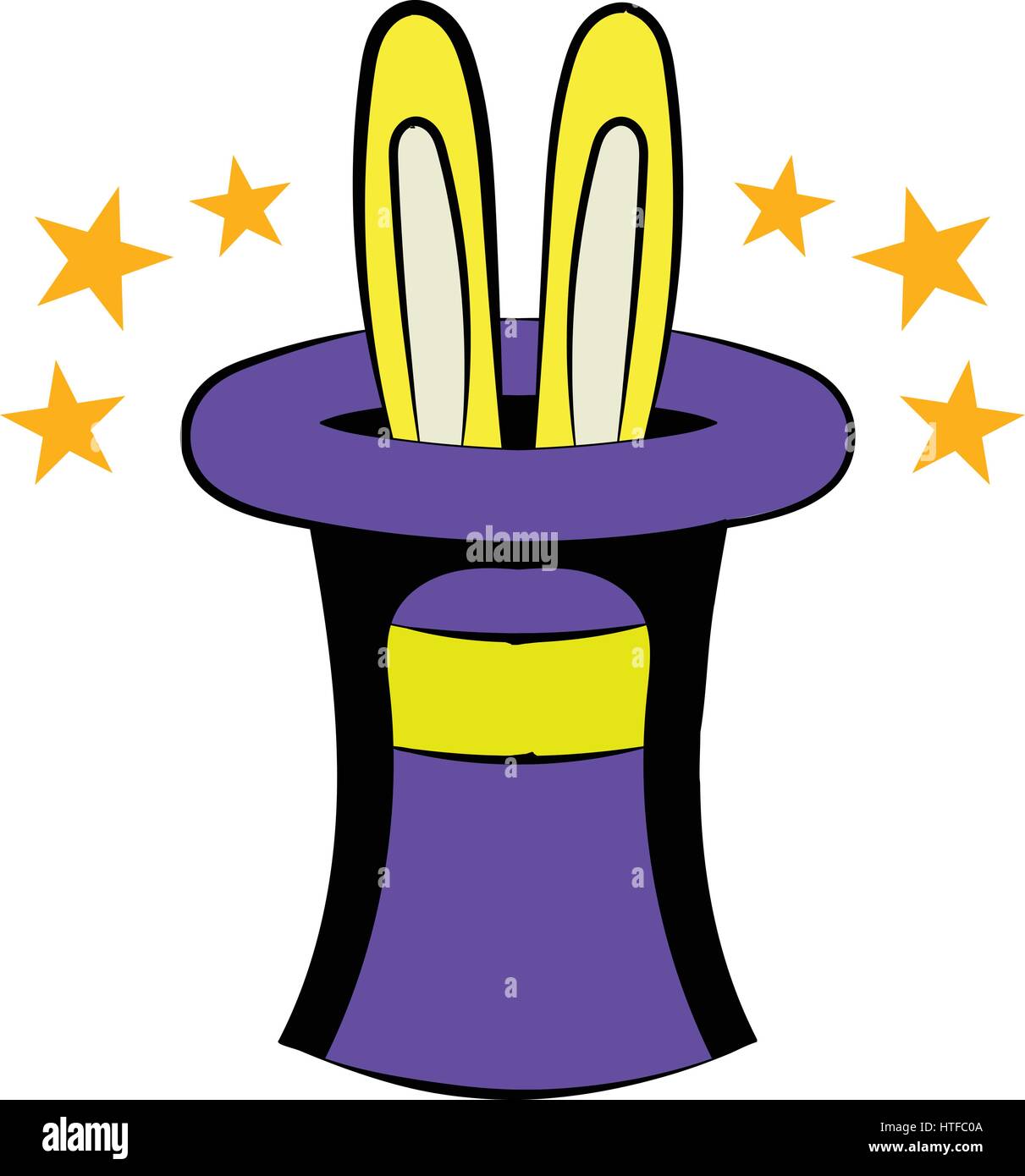 White rabbit in magical Stock Vector Images - Alamy