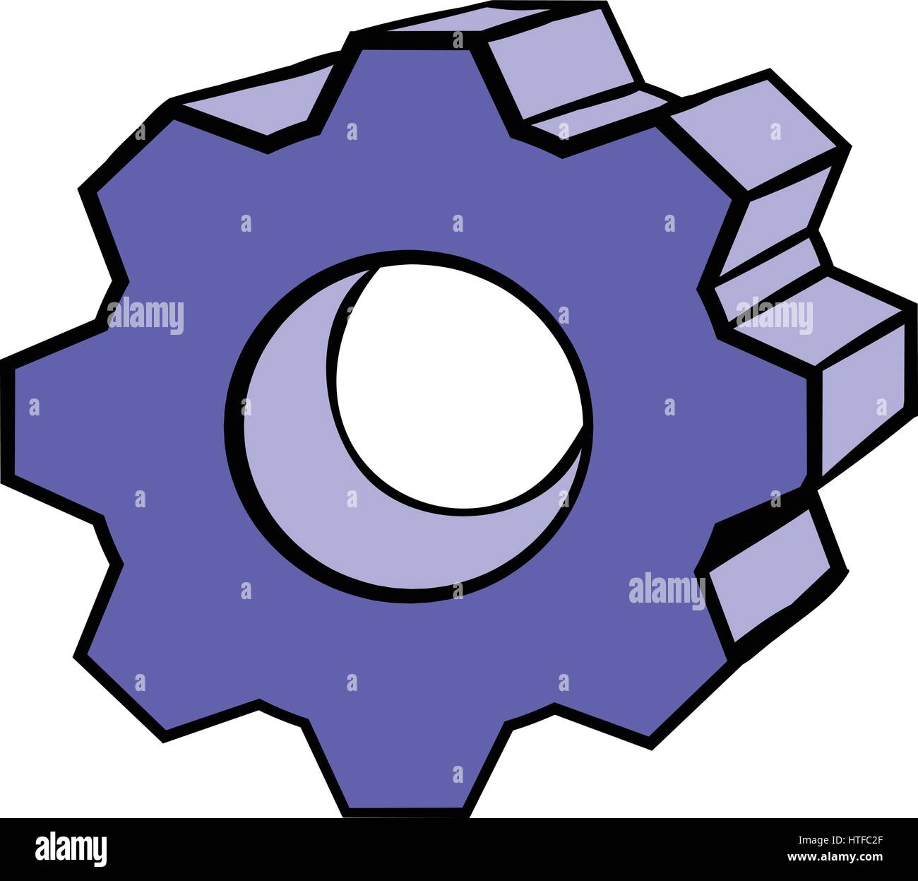 Cartoon gear construction engine work hi-res stock photography and ...