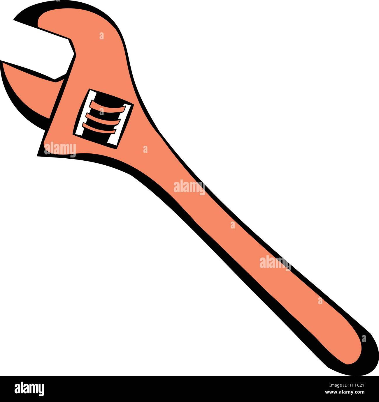 Cartoon Wrench Clip Art