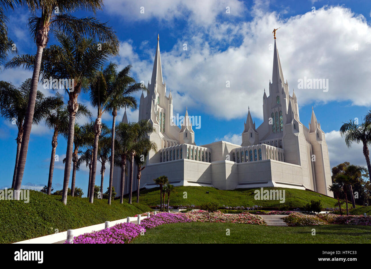 Beautiful Mormon temple in San Diego,California,Usa Stock Photo - Alamy