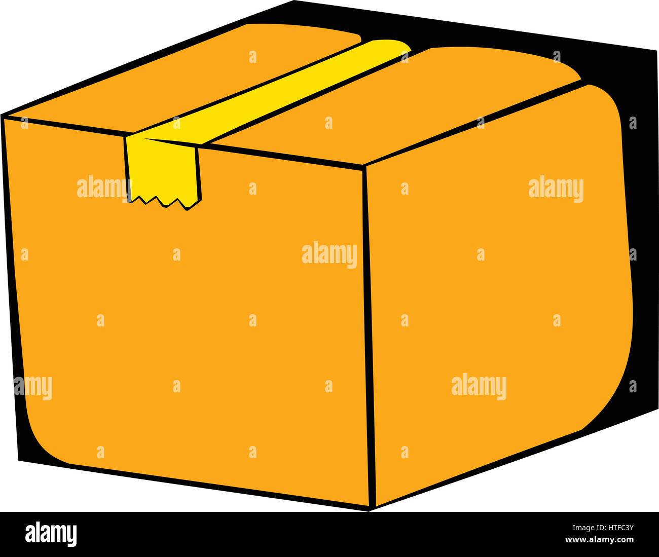 Cardboard box icon cartoon Stock Vector Image & Art - Alamy