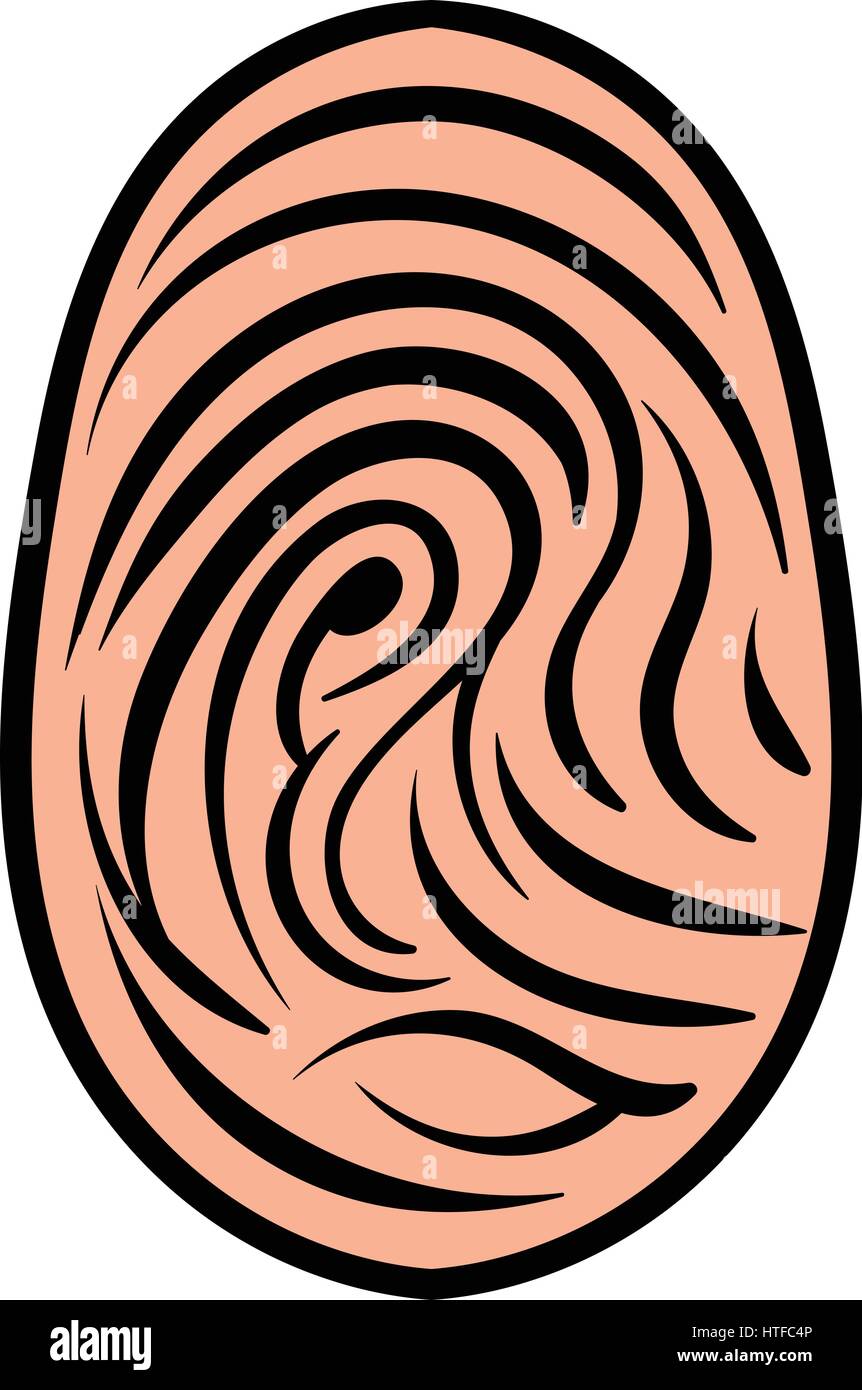 Human finger print evidence identity Stock Vector Images - Alamy