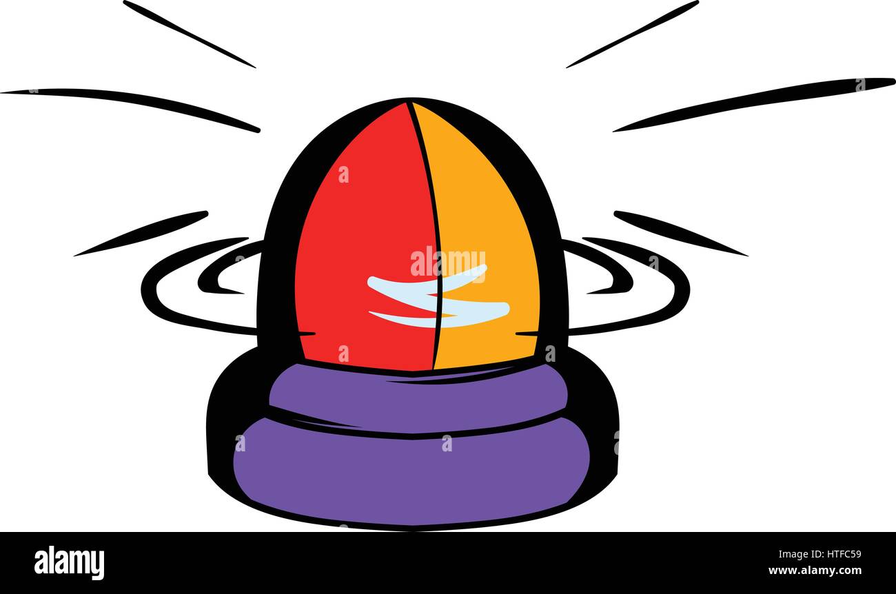 Flashing blue police car Stock Vector Images - Alamy