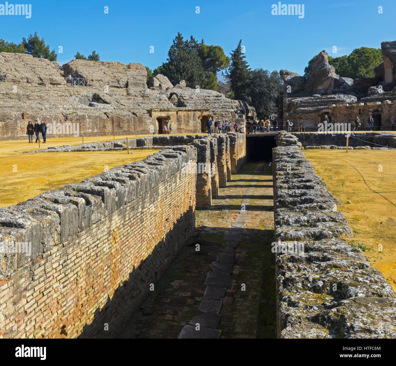 Italica roman amphitheatre spain hi-res stock photography and images ...