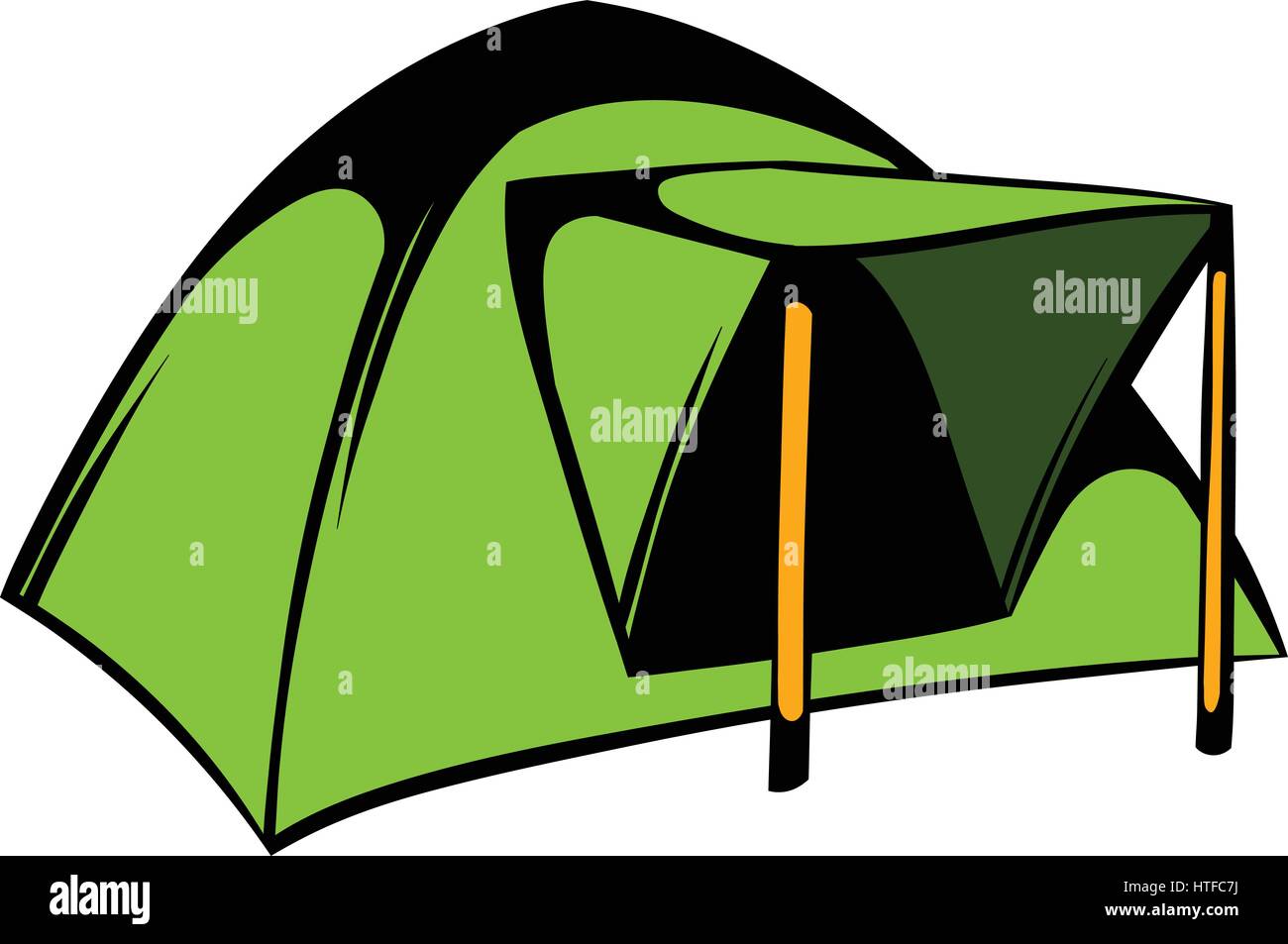Dome tent camping set Stock Vector Images - Alamy