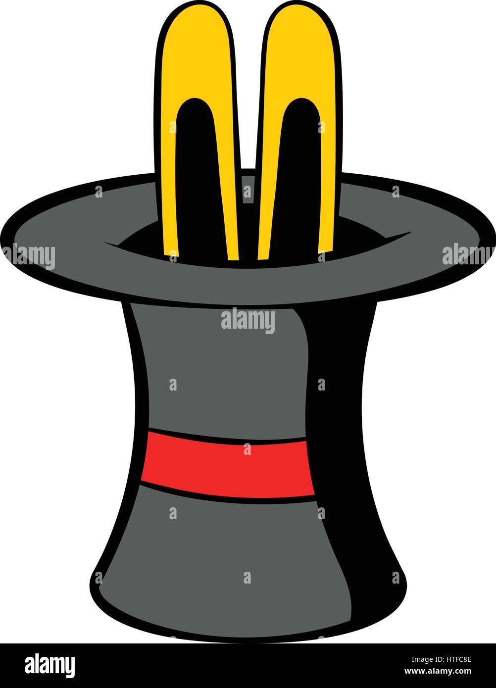 Rabbit from a hat Stock Vector Images - Alamy