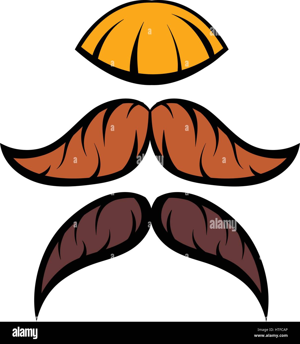 Cartoon mustache hi-res stock photography and images - Alamy