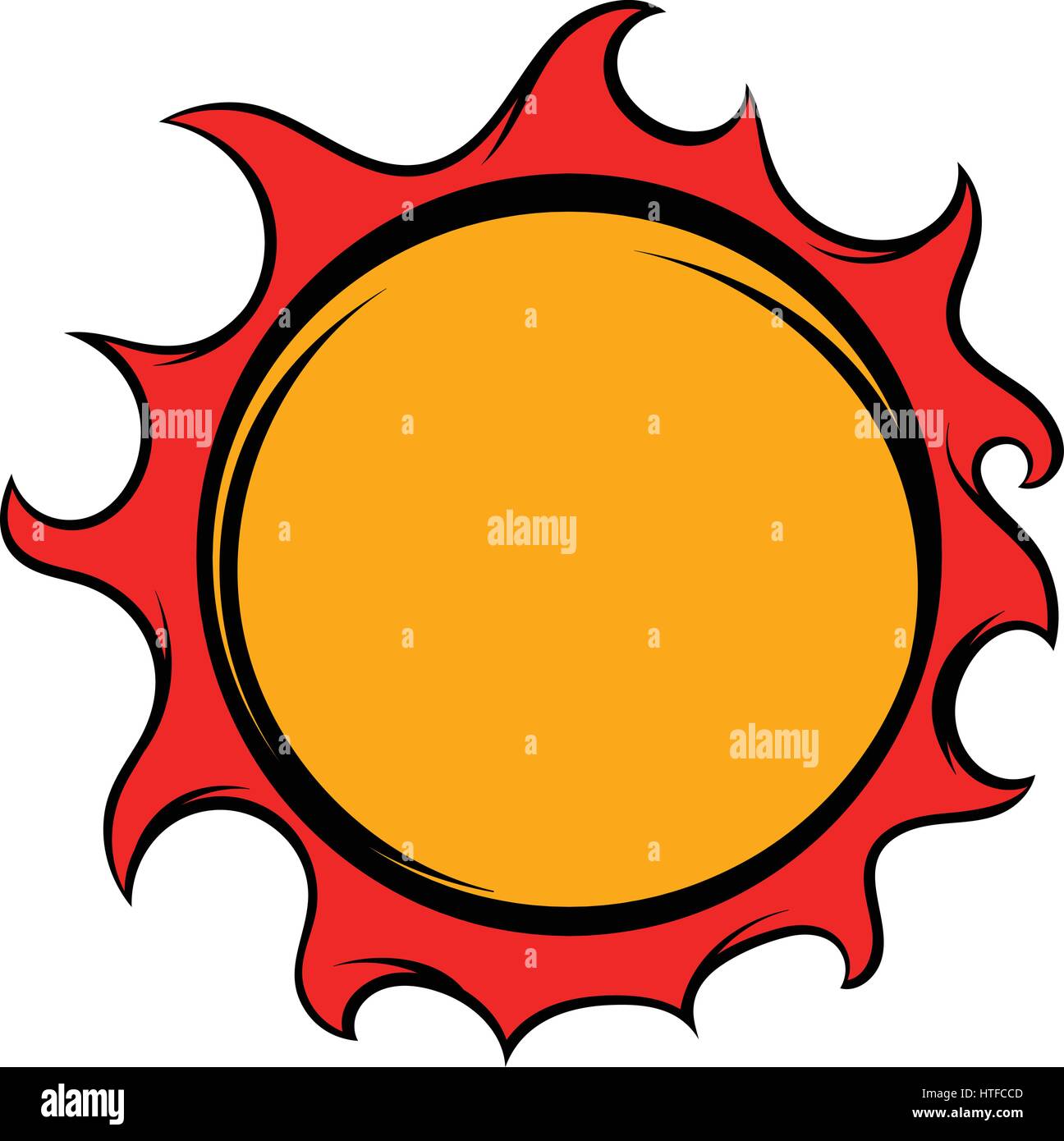 Shiny sun icon, icon cartoon Stock Vector Image & Art - Alamy