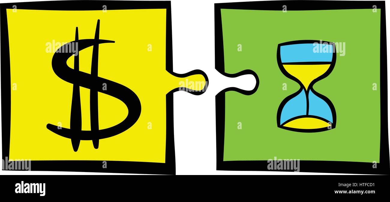 Time is money puzzle icon, icon cartoon Stock Vector Image & Art - Alamy