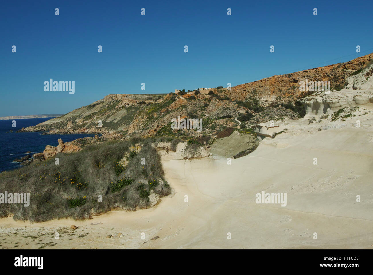 Fomm ir-rih Bay and Cliffs- Malta Stock Photo - Alamy