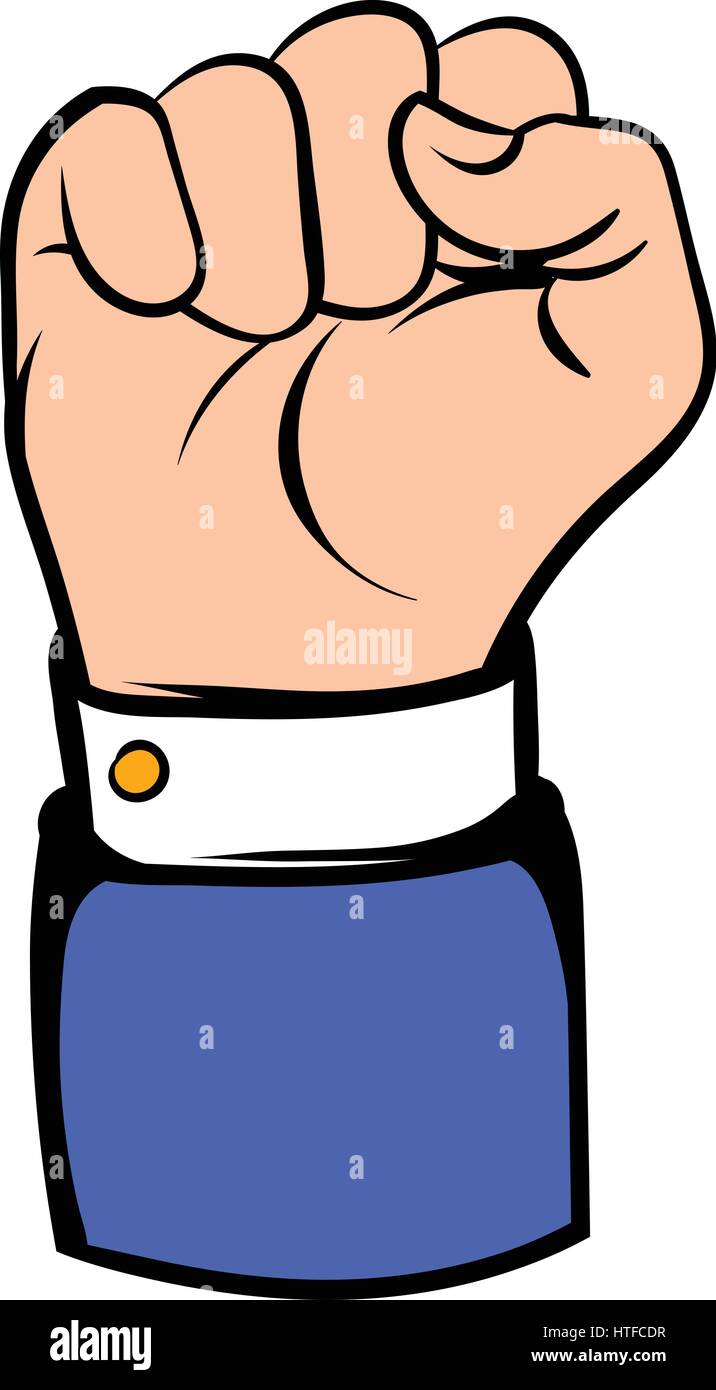 Man raised right hand Stock Vector Images - Alamy