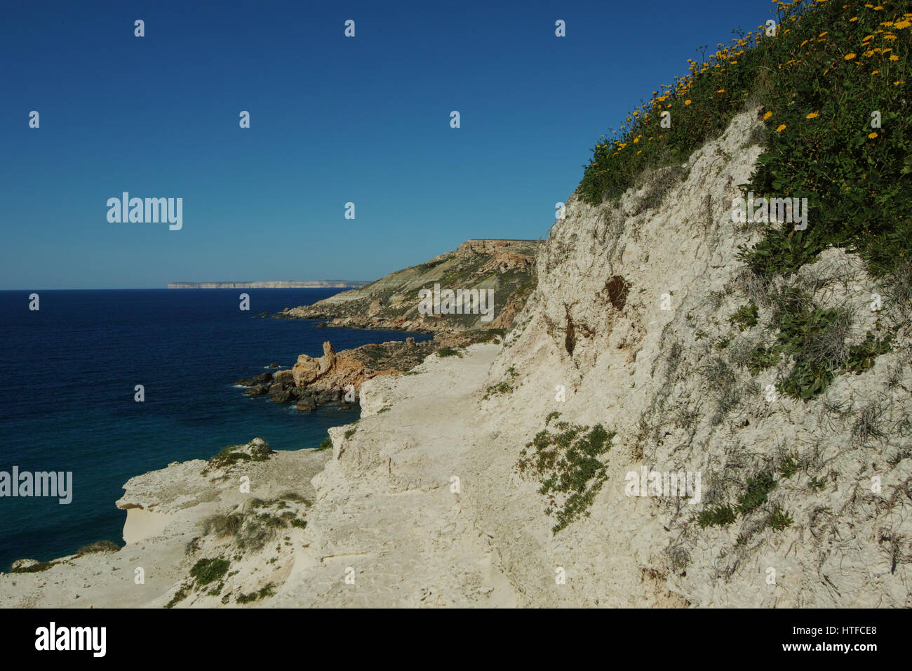Fomm ir-rih Bay and Cliffs- Malta Stock Photo - Alamy