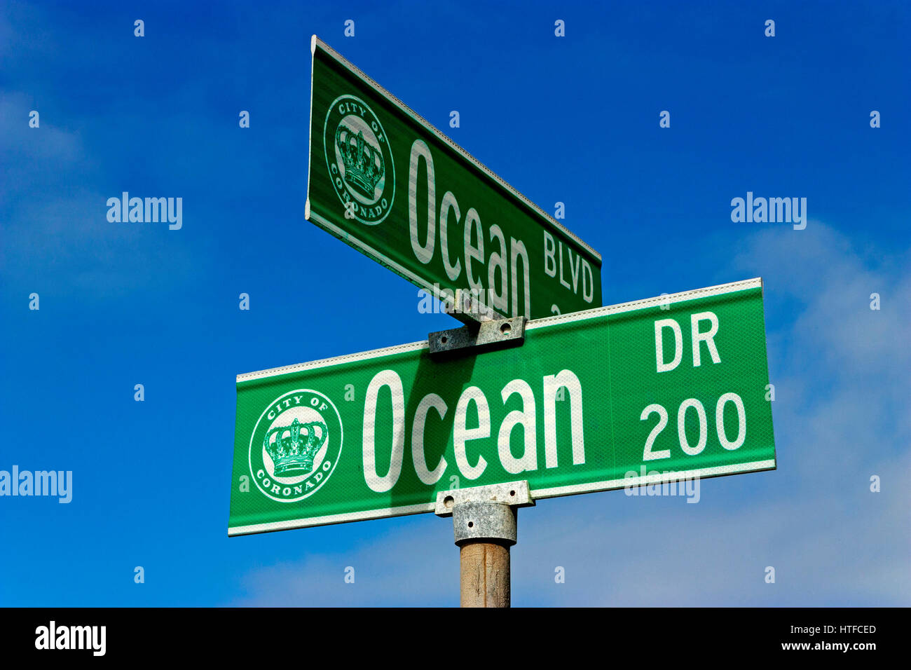 OCEAN sign on the beach in San Diego,California,USA Stock Photo - Alamy