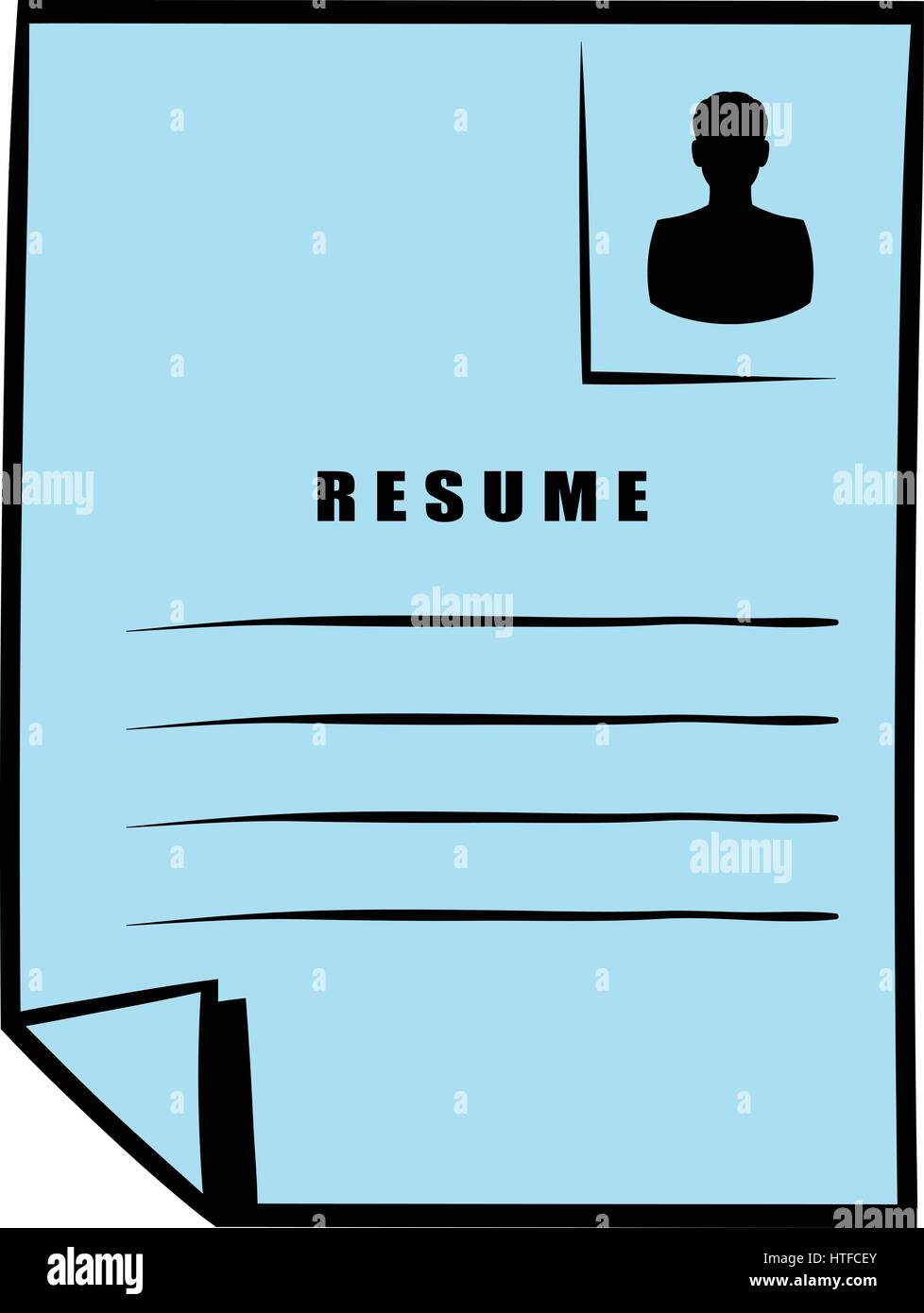 Resume icon, icon cartoon Stock Vector Image & Art - Alamy