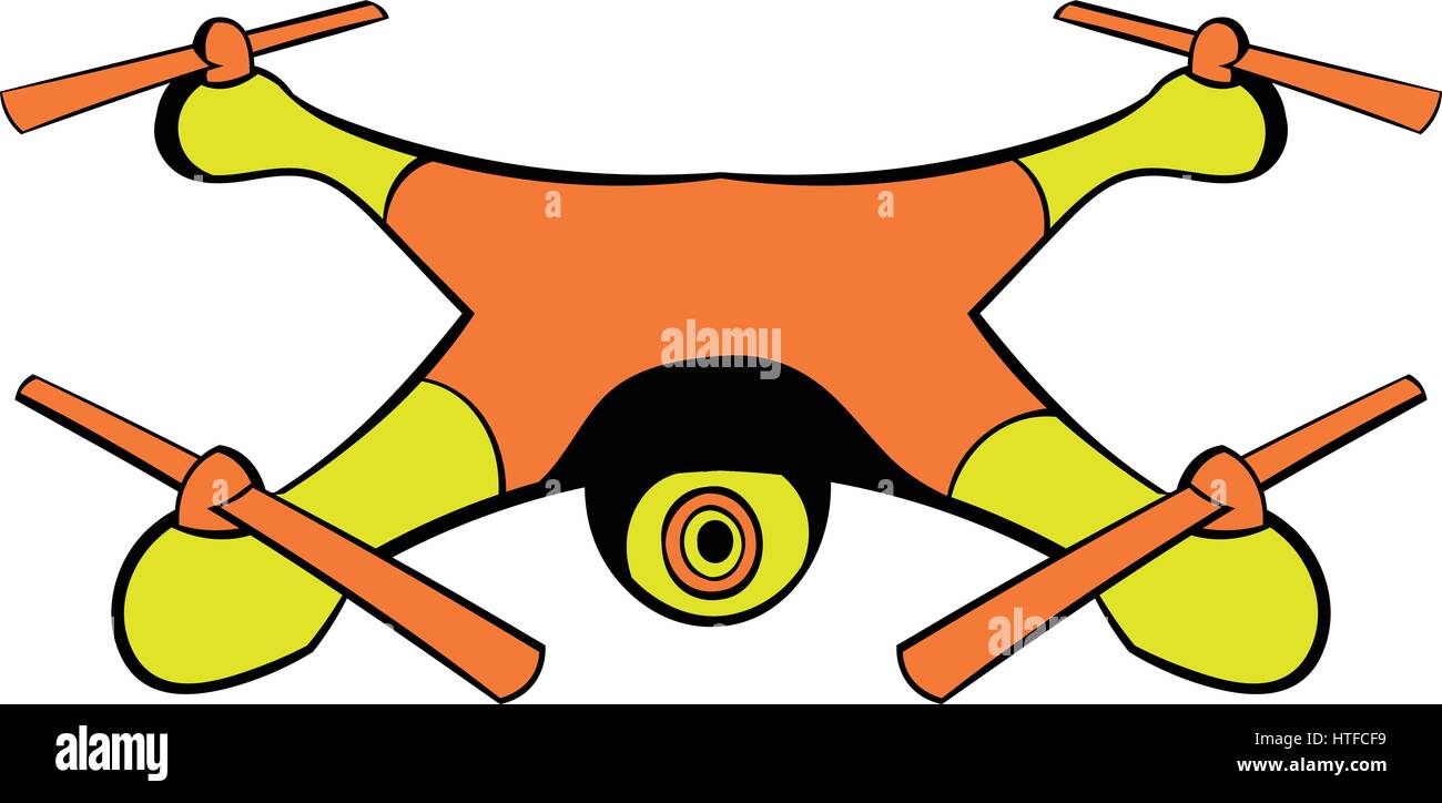 Drone vehicle icon cartoon Cut Out Stock Images & Pictures - Alamy
