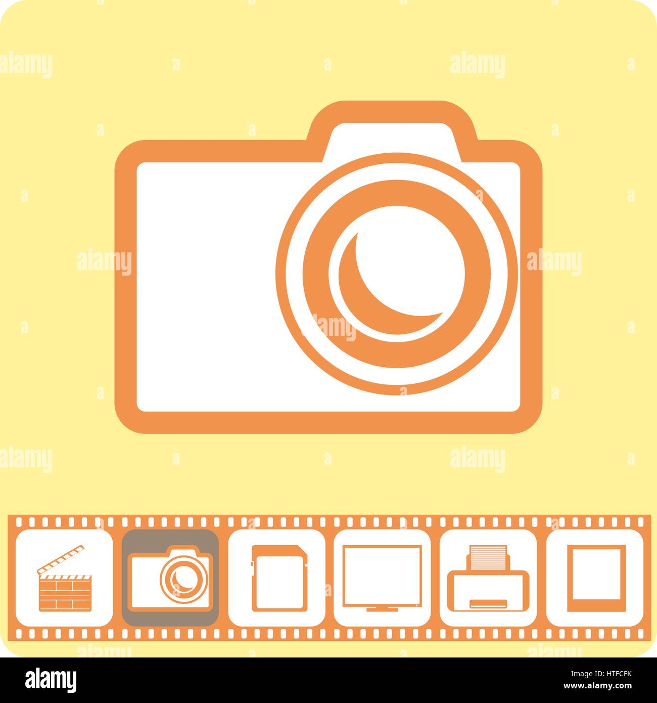 Vector illustration reveals full service photo studio, photo Stock ...