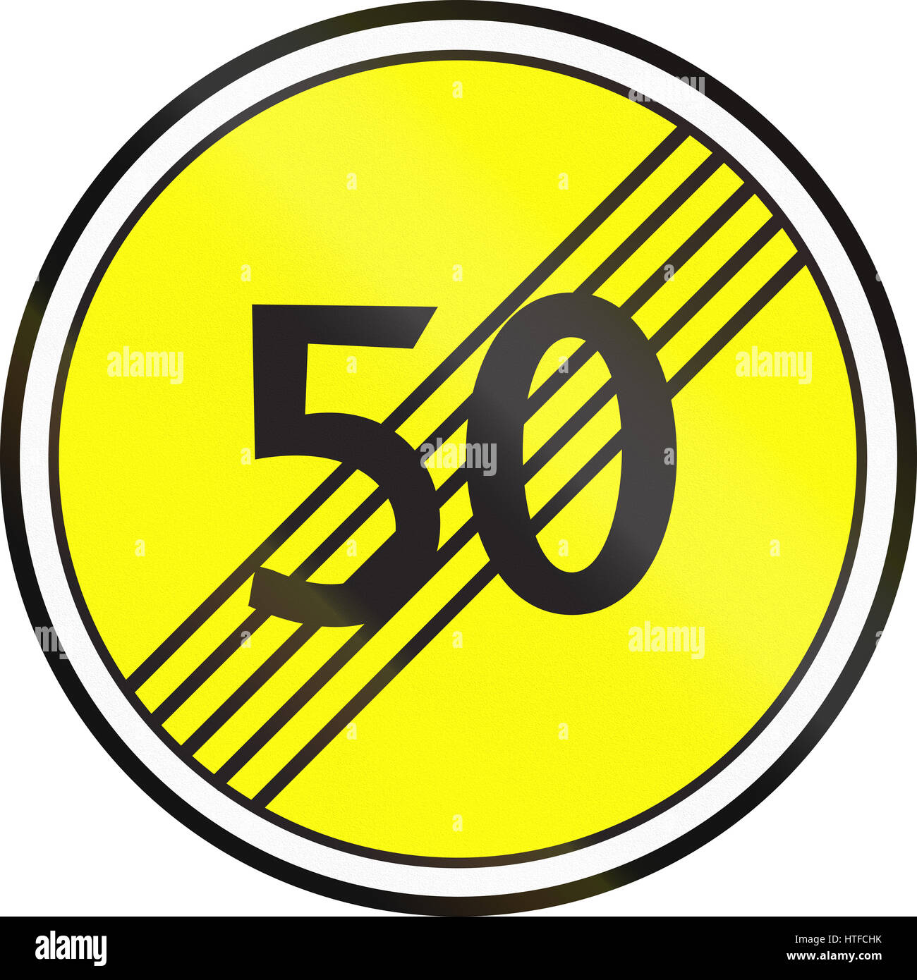 End Speed Restriction Traffic Sign High Resolution Stock Photography ...