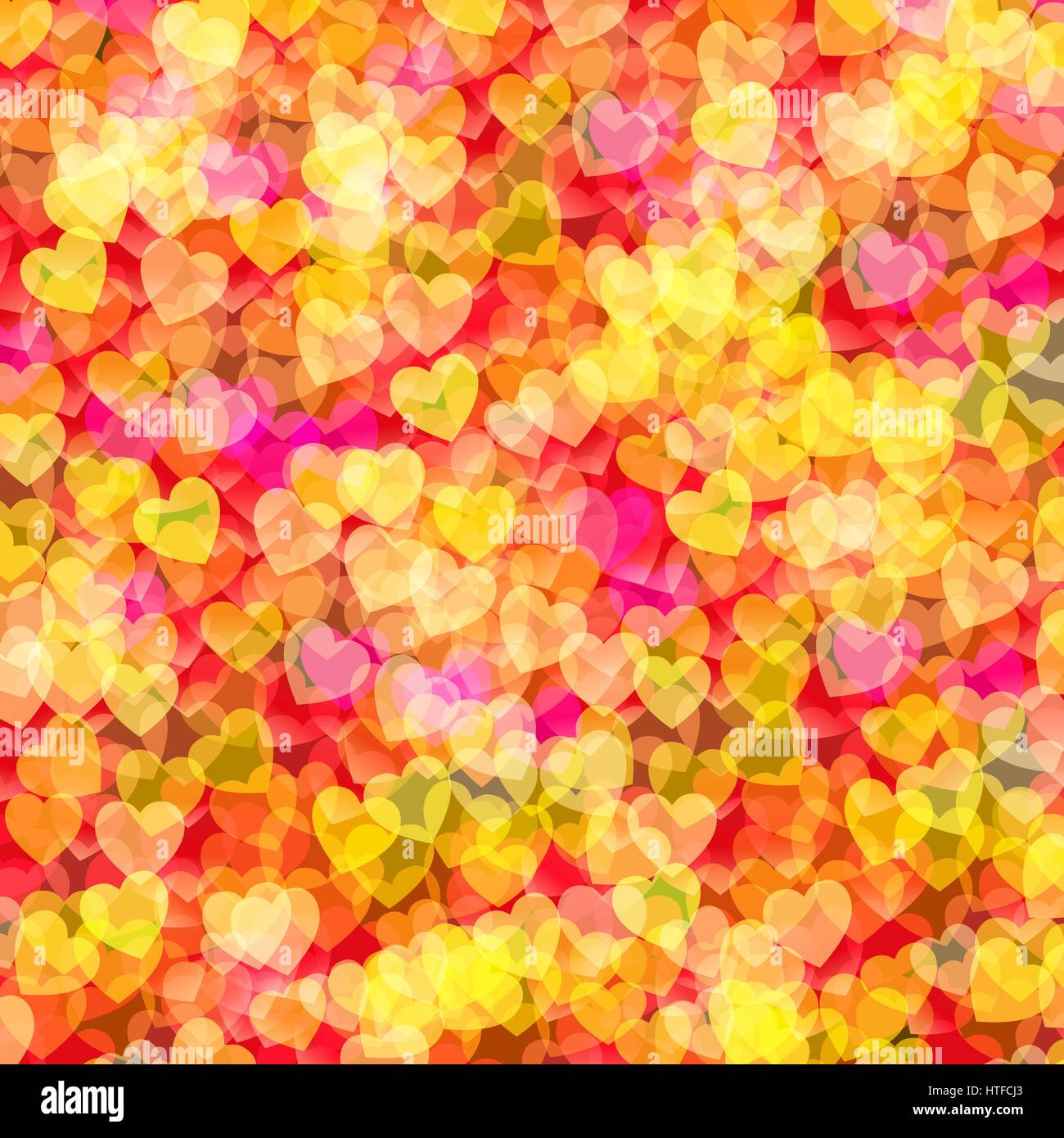 Bright background texture based on heart, vector illustration Stock ...