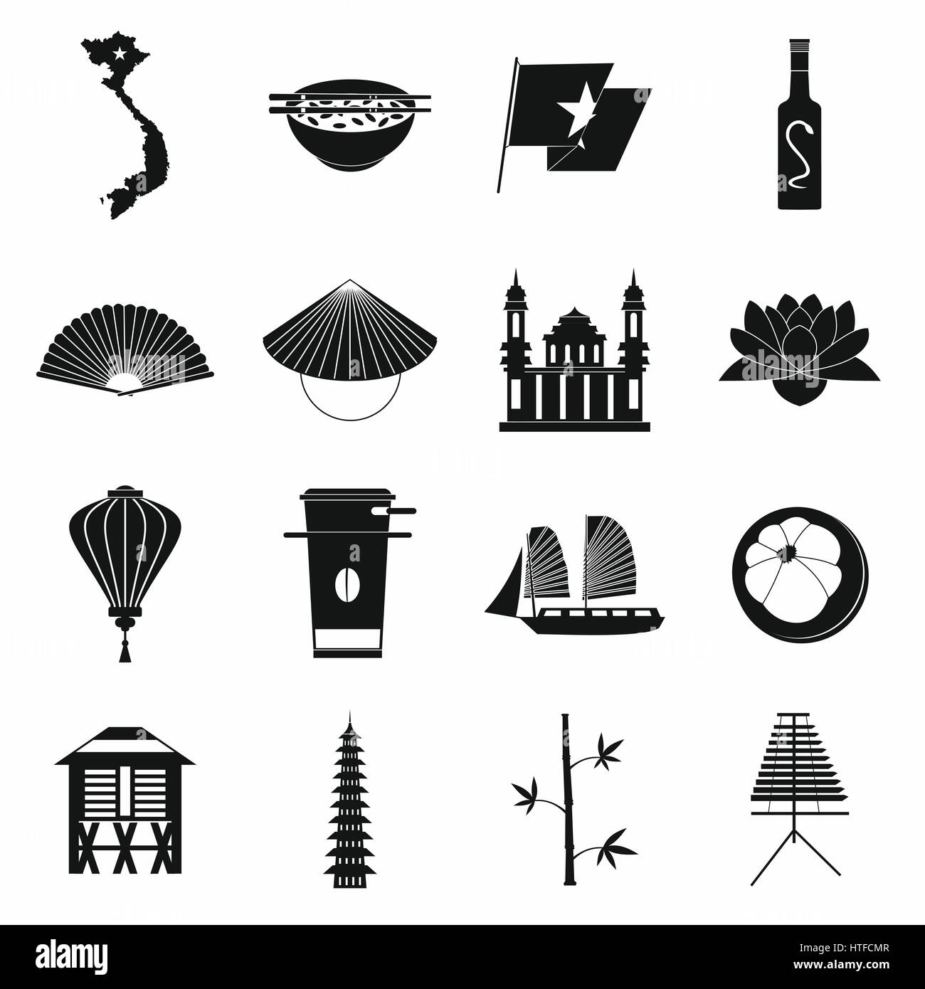 Vietnamese culture and food Stock Vector Images - Alamy