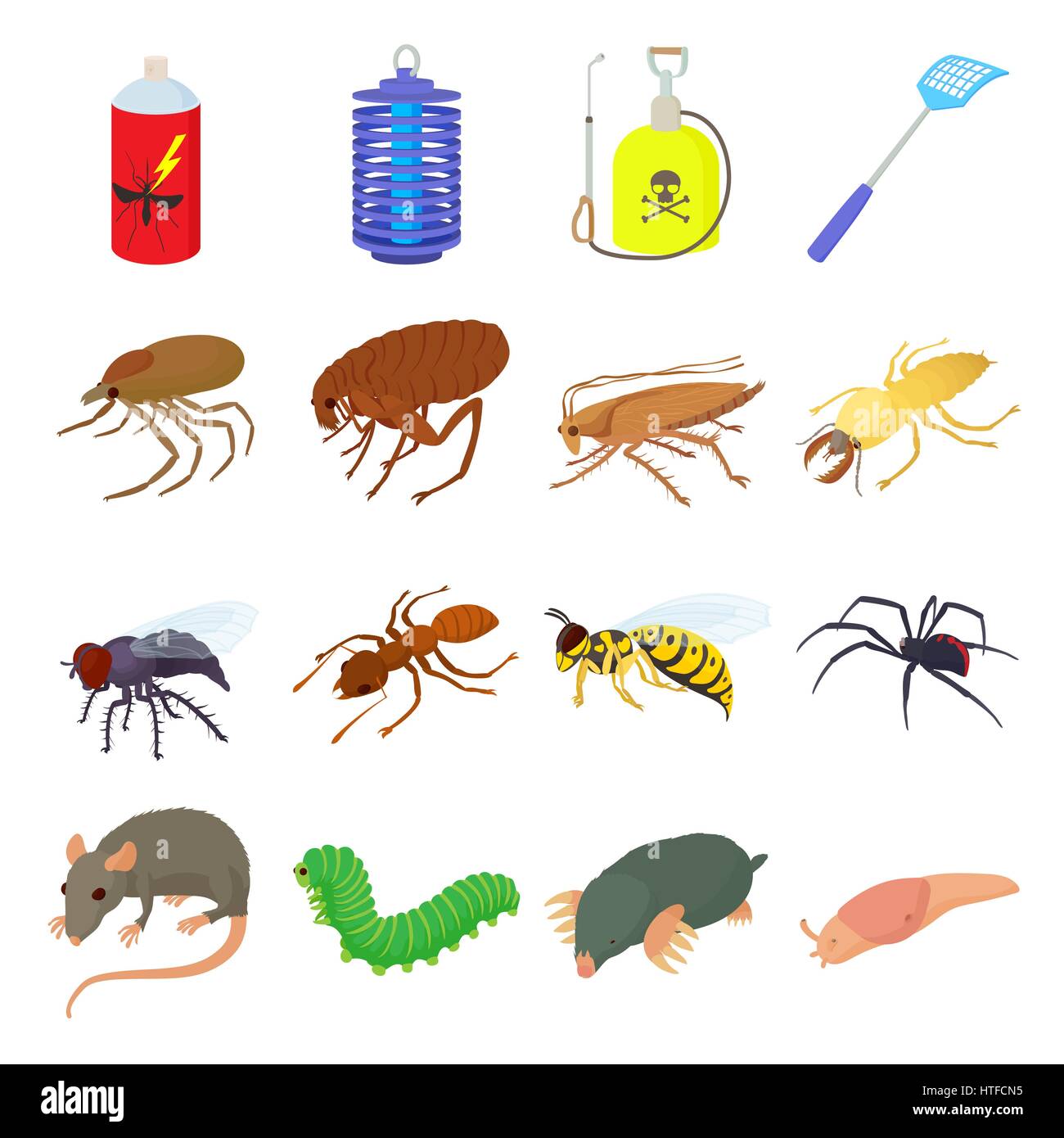 Cartoon dead cockroach hi-res stock photography and images - Alamy