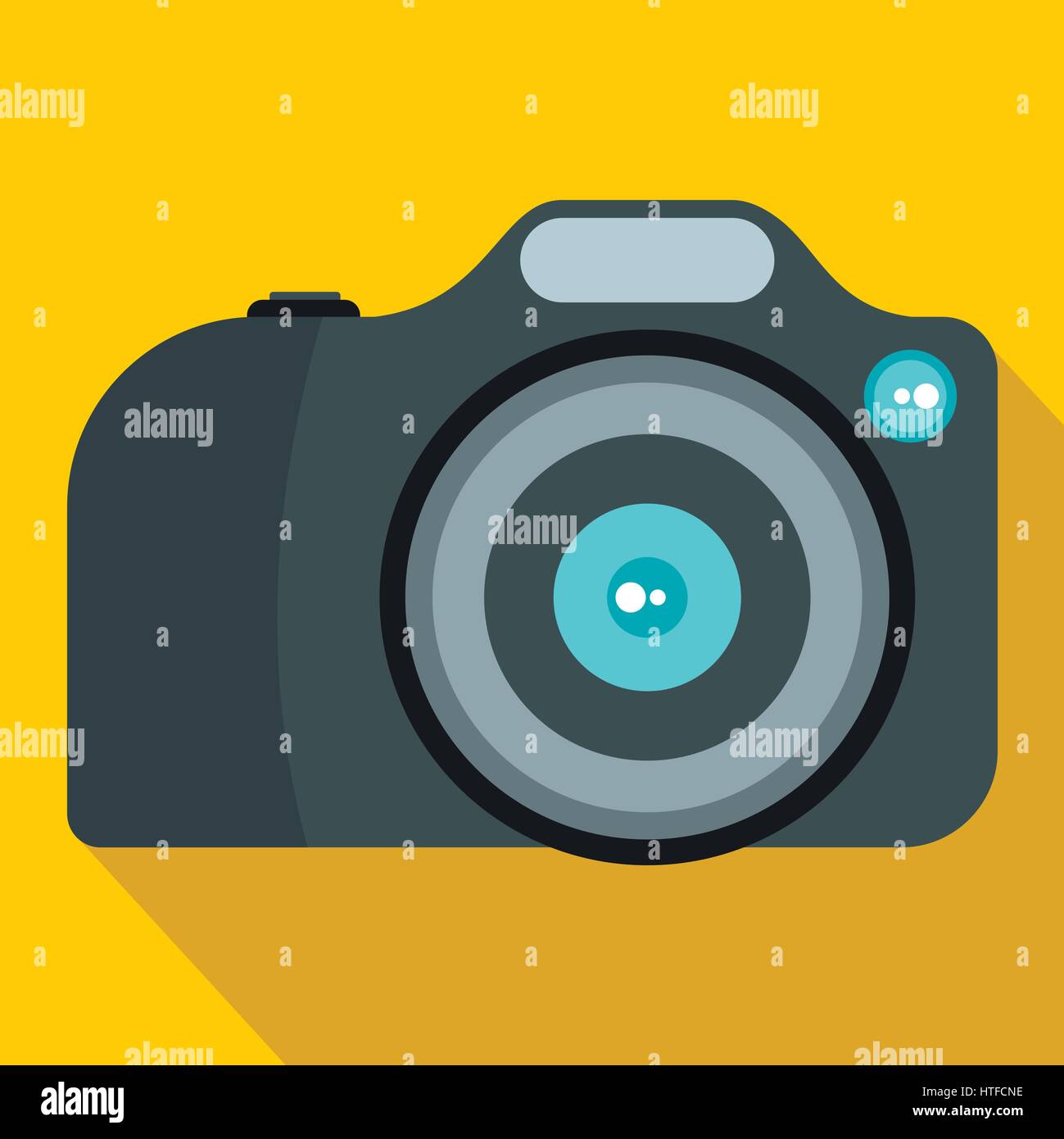 Camera icon, flat style Stock Vector Image & Art - Alamy