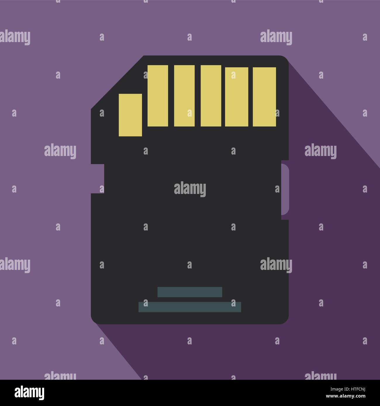 Memory card icon, flat style Stock Vector Image & Art - Alamy