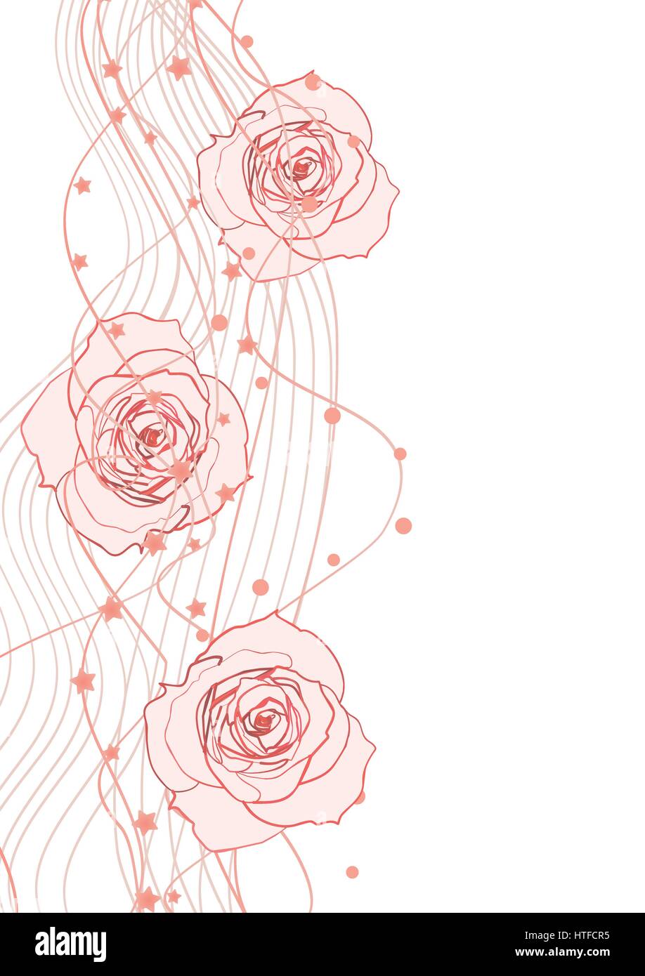 pink curves with rose Stock Vector Image & Art - Alamy