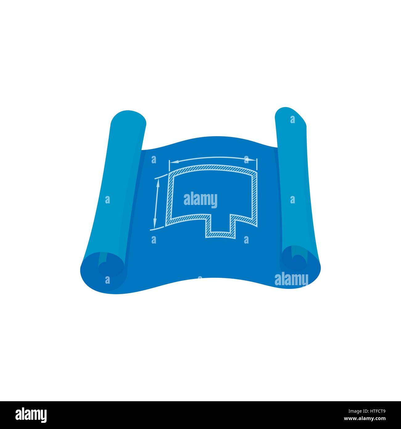 Architectural project icon, cartoon style Stock Vector Image & Art - Alamy