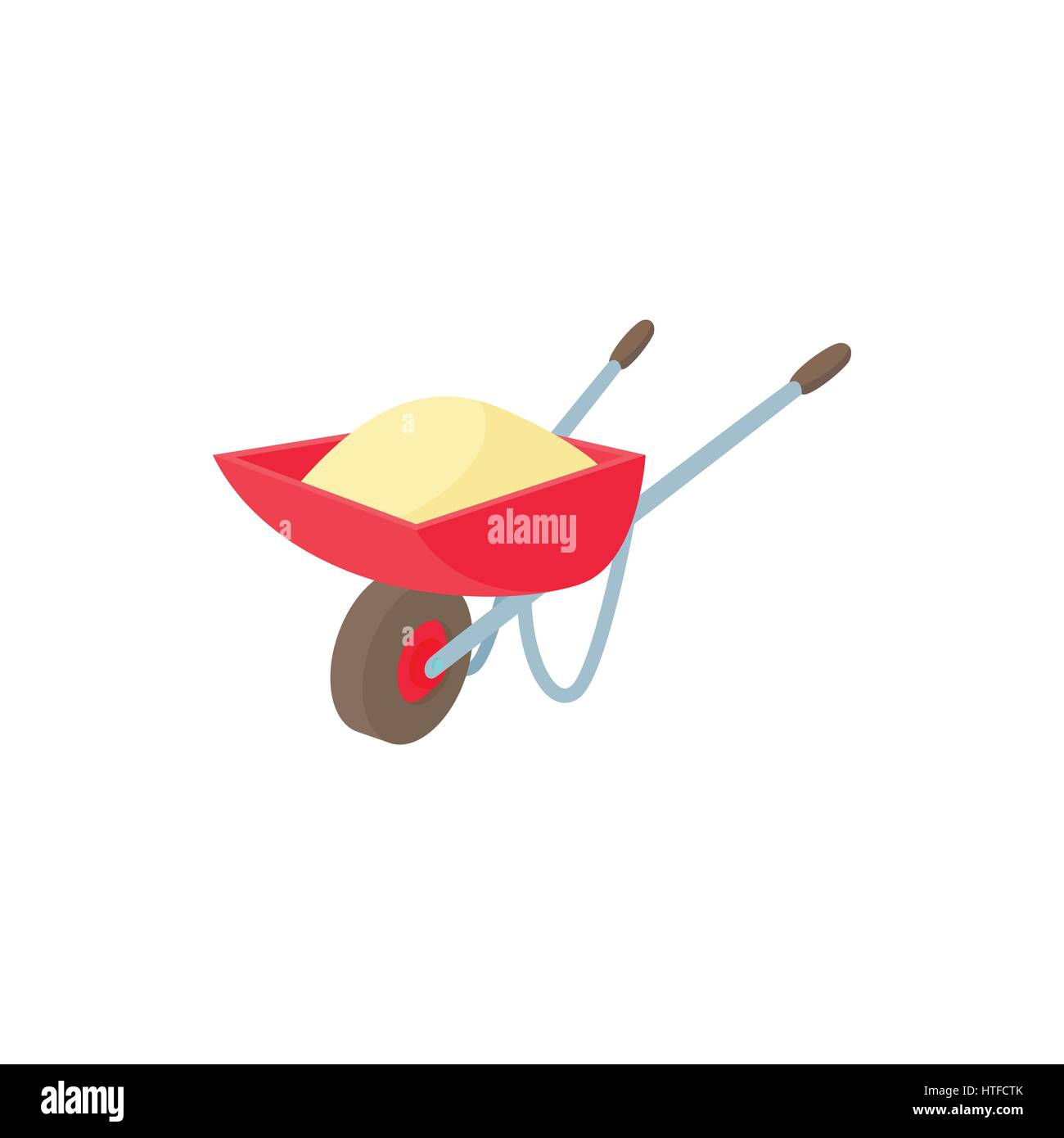 Wheelbarrow icon in cartoon style Stock Vector Image & Art - Alamy